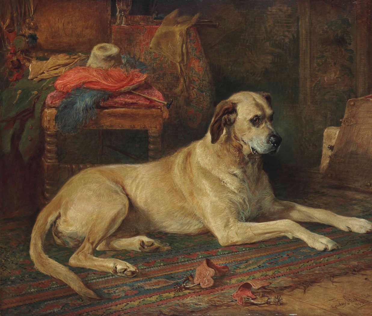 Gourlay Steell, R.S.A. (Scottish, 1819-1894), The Master's Best Friend ...