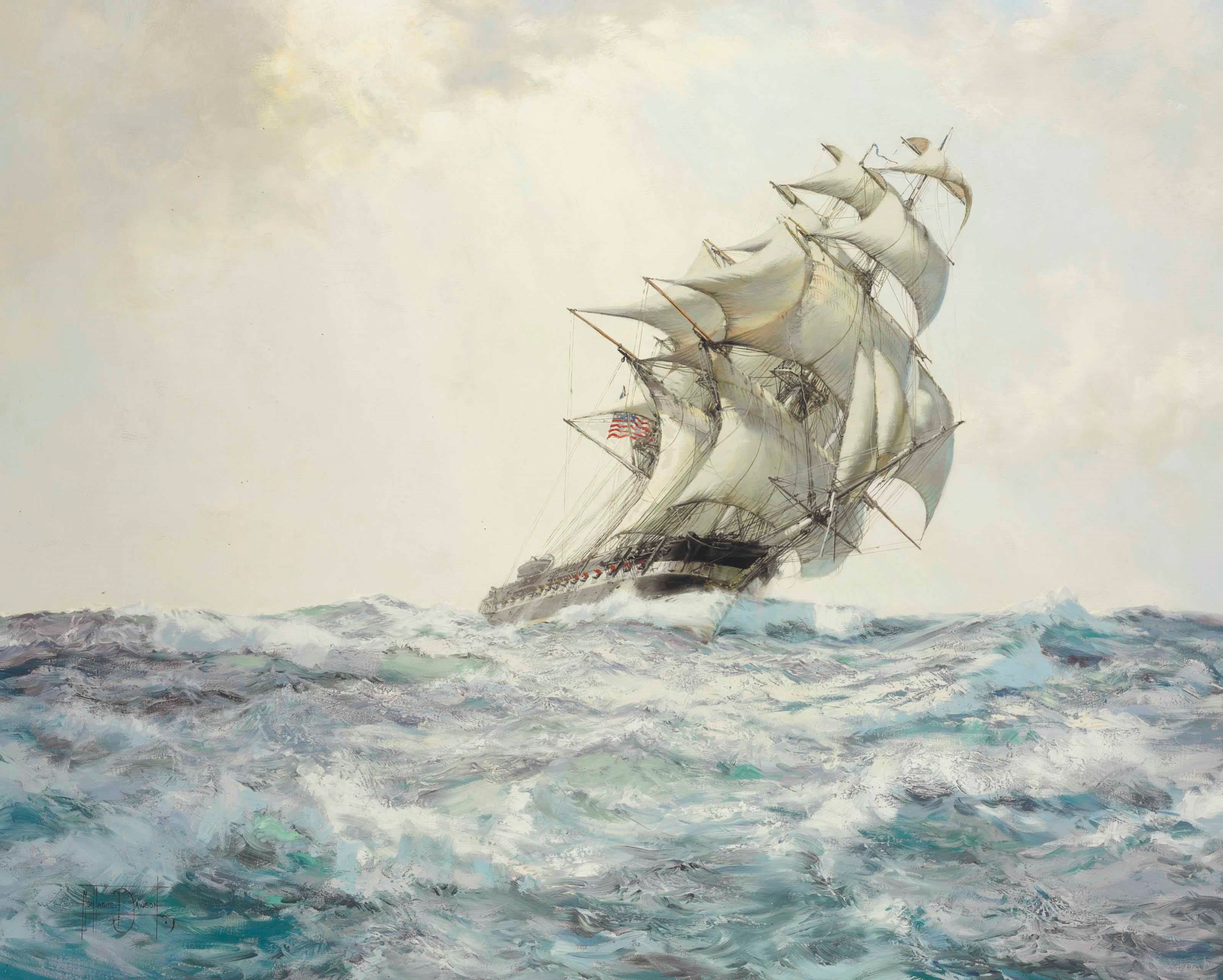 Montague Dawson, F.R.S.A., R.S.M.A. (British, 1895-1973), The Glorious ...