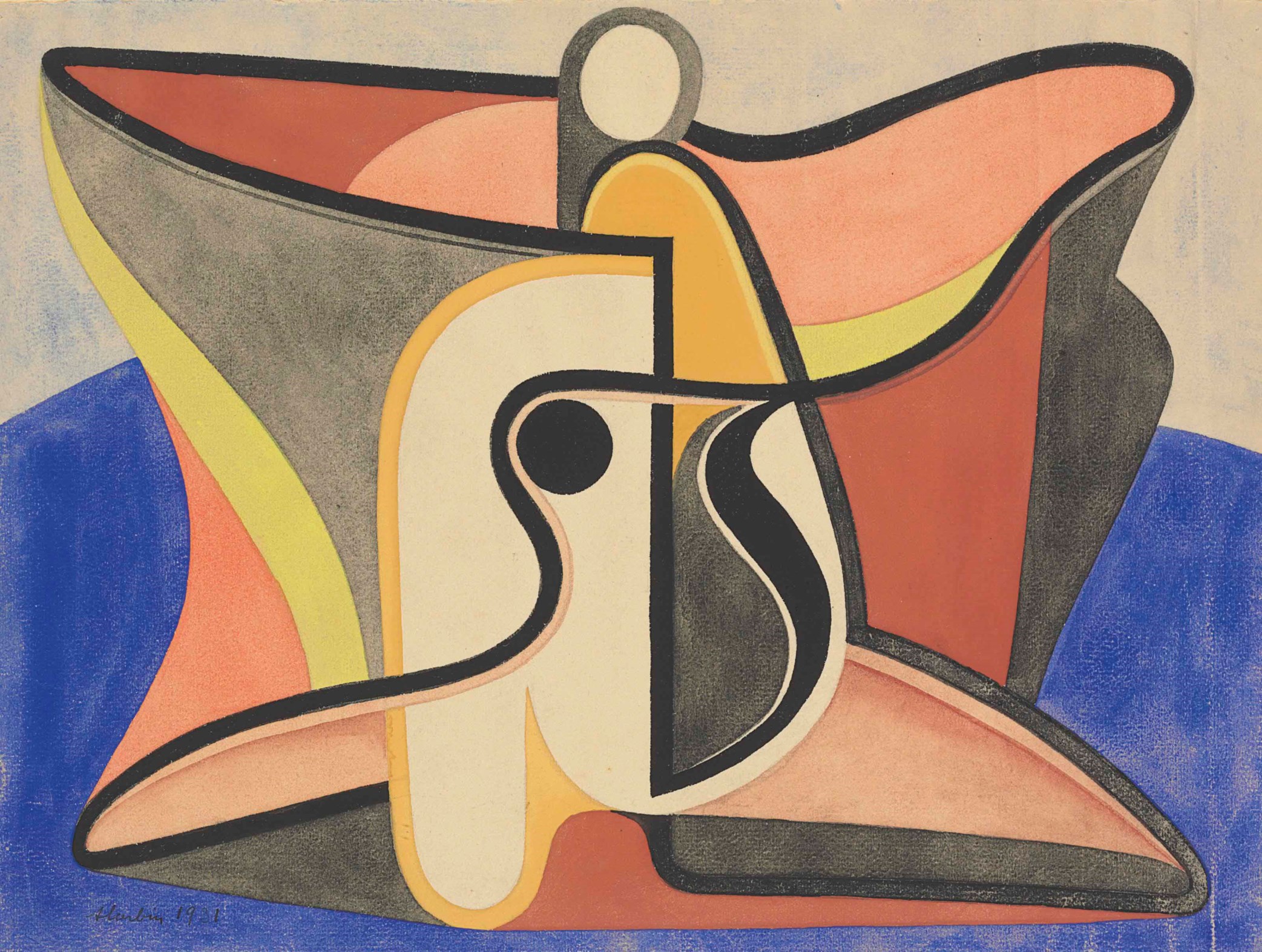 Auguste Herbin (1882-1960), L'homme oiseau | Christie's