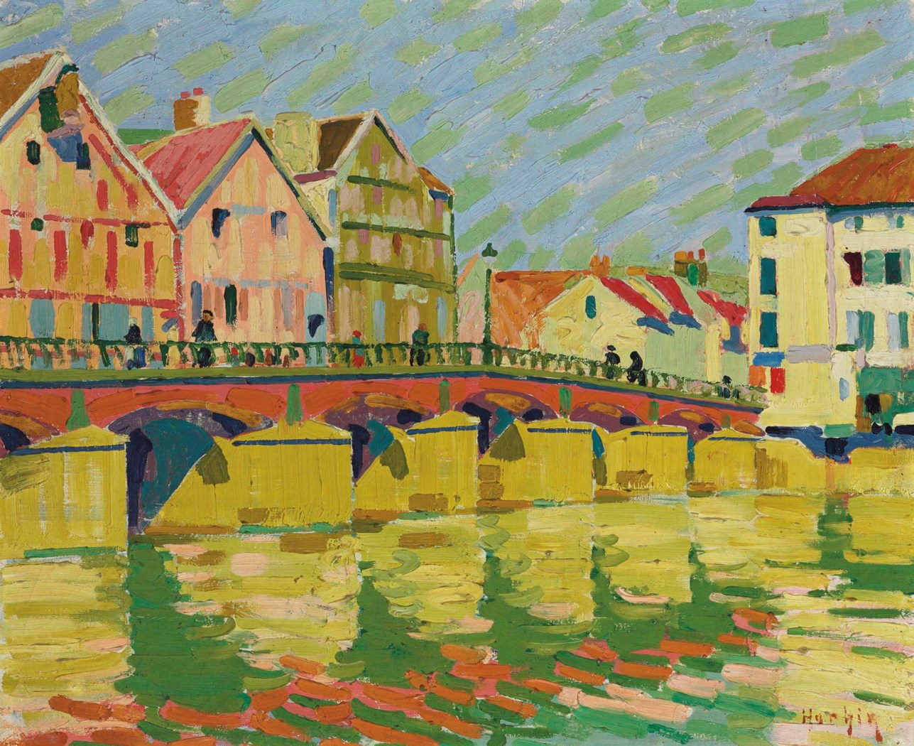 Auguste Herbin (1882-1960), Paysage à Hambourg | Christie's