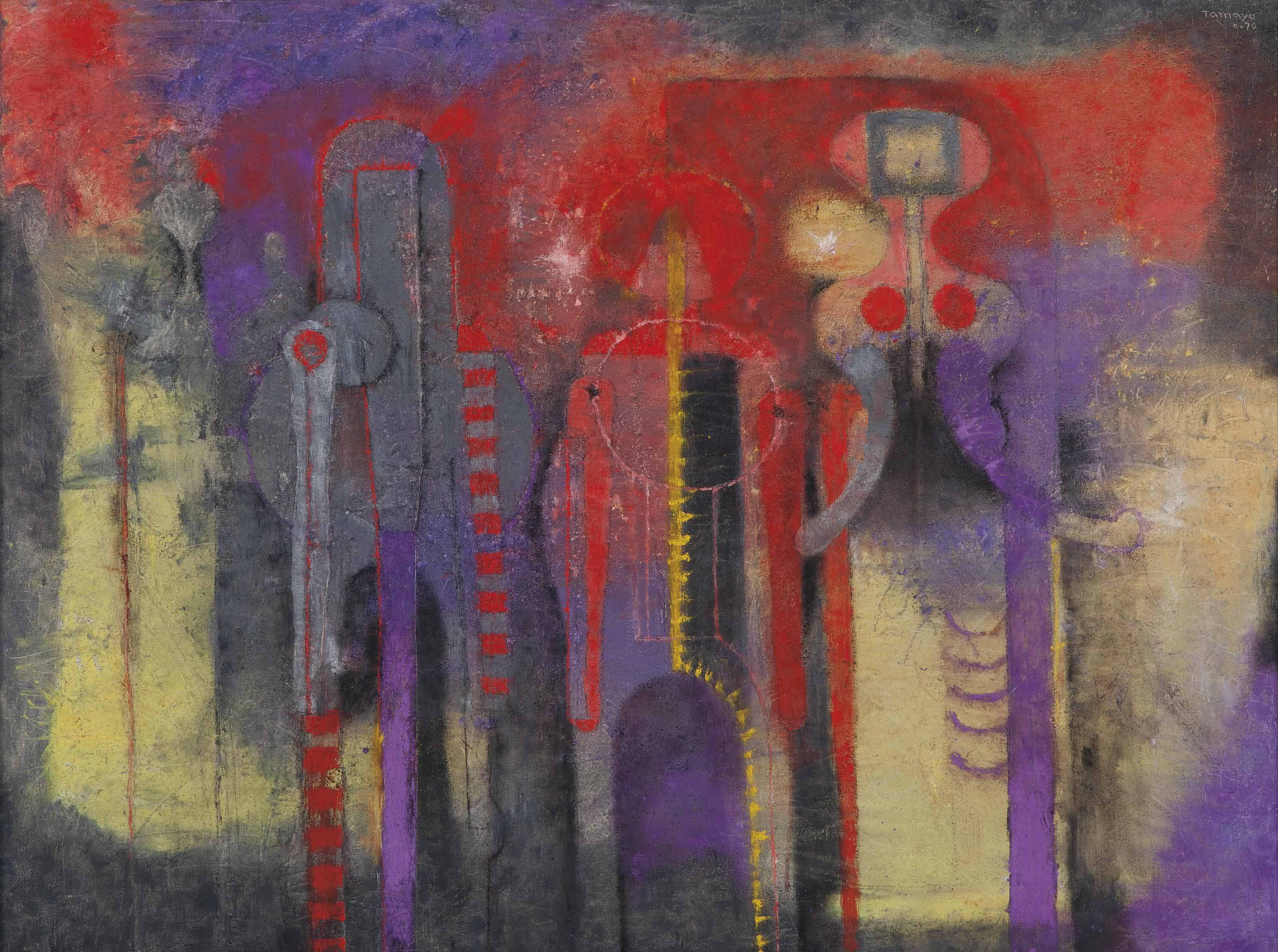 Rufino Tamayo (1899-1991) , Tres personajes | Christie's