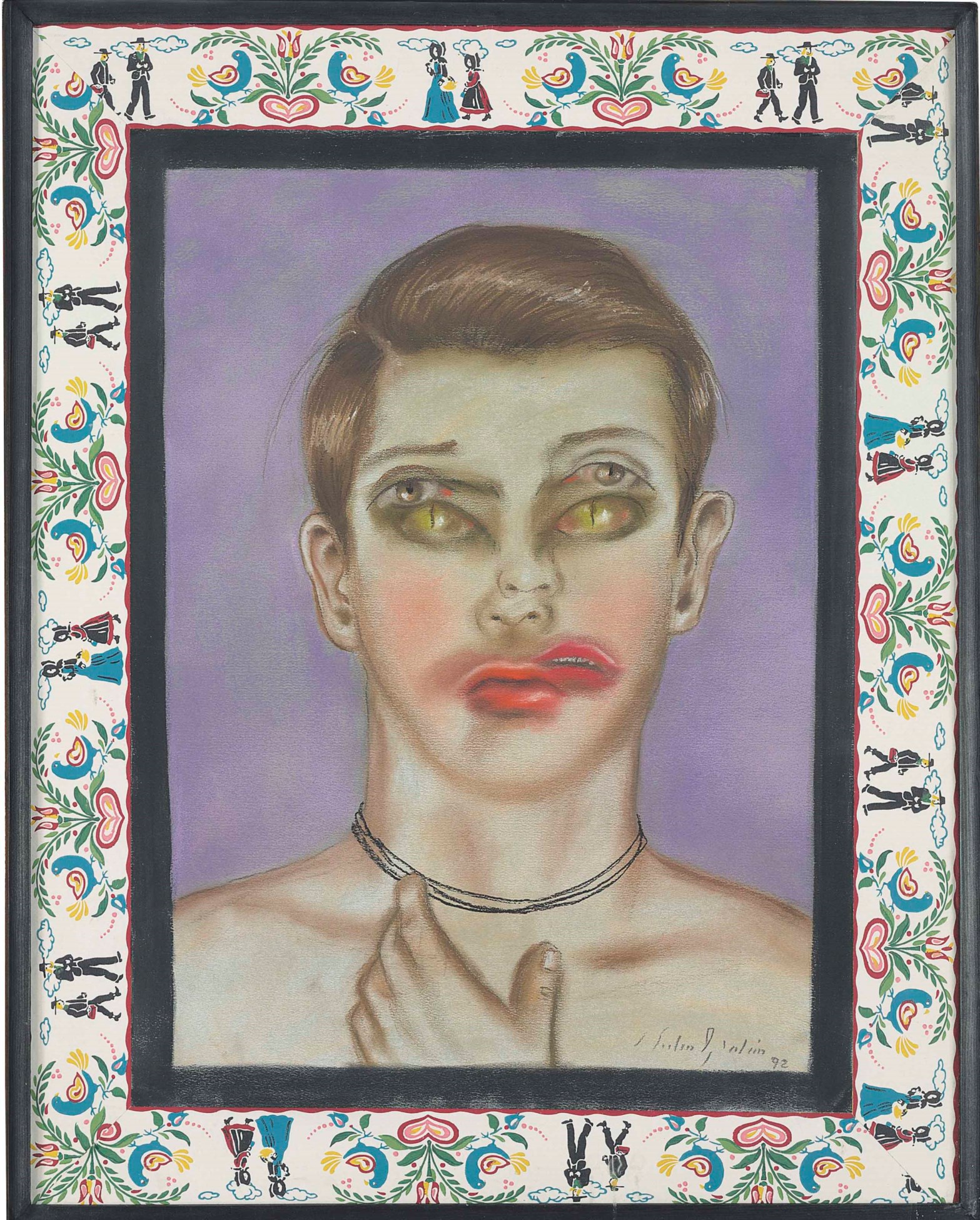 Julio Galán (1958-2006), Untitled (Ojos de gato) | Christie's