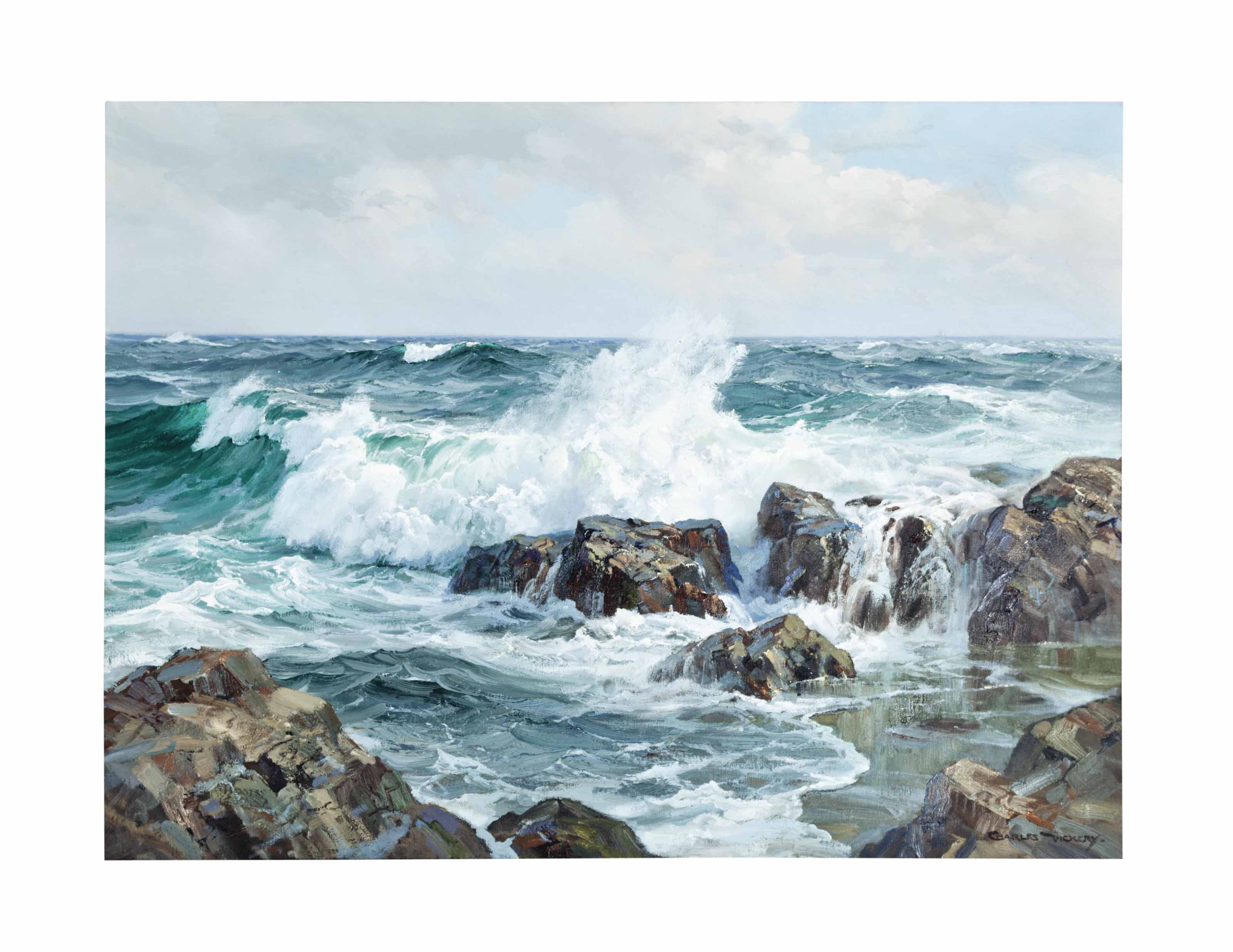 Charles Vickery (American, 1913-1998) , Ocean Drama | Christie's