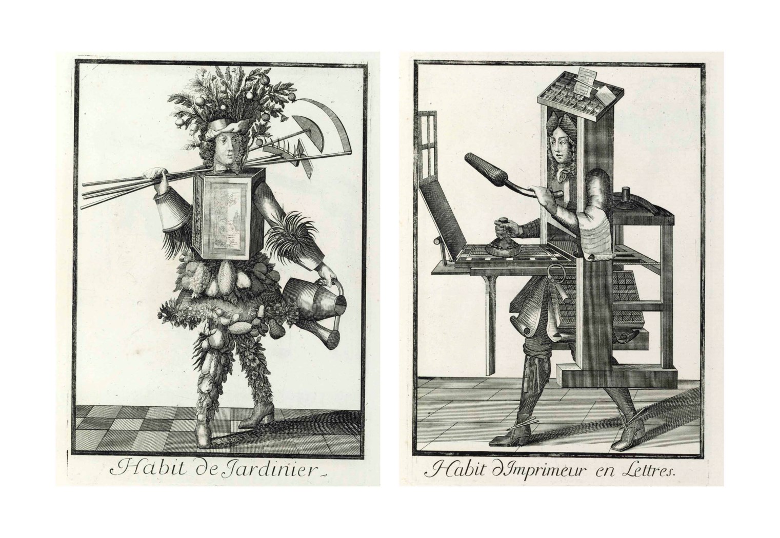 LARMESSIN II, Nicolas de (1634-1694). [Les Costumes grotesques et les ...