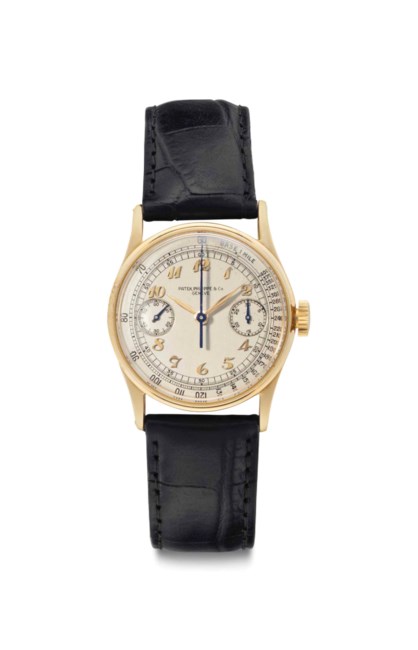 Patek Philippe. A Very Fine, Rare and Attractive 18k Gold Single Button ...
