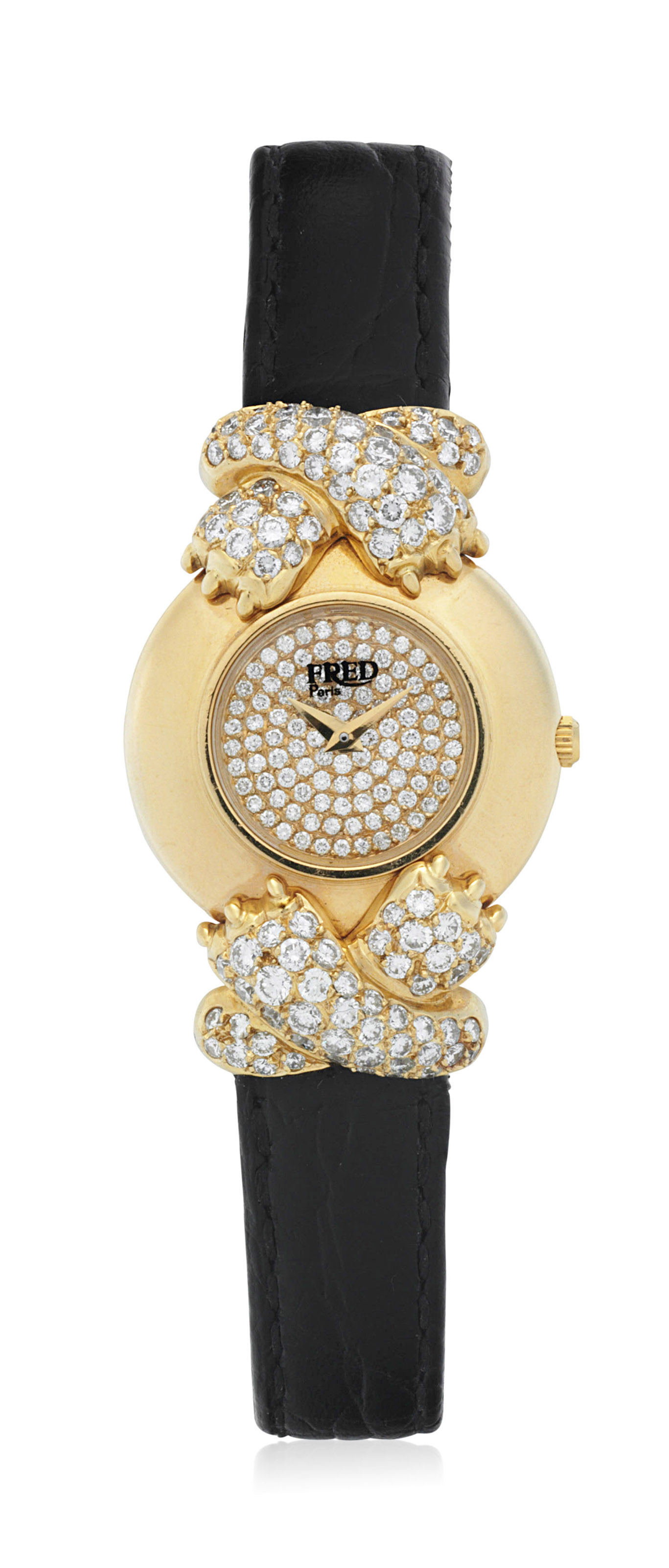 A DIAMOND AND GOLD WRISTWATCH BY FRED, | Christie’s