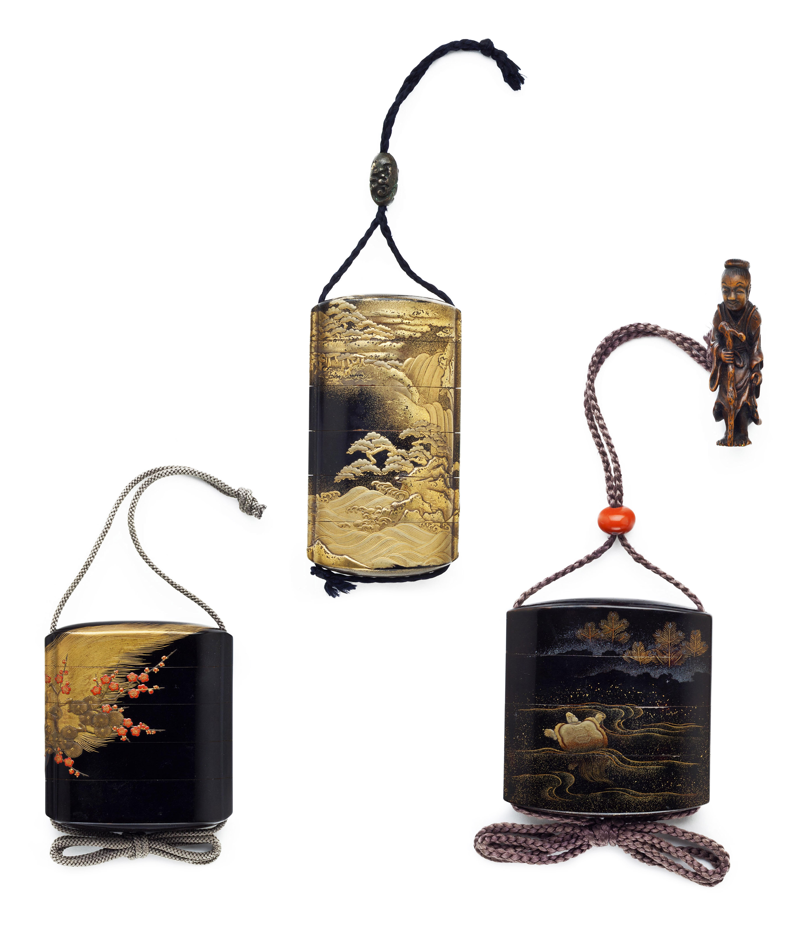 EDO PERIOD (19TH CENTURY), A group of three lacquer inro | Christie’s