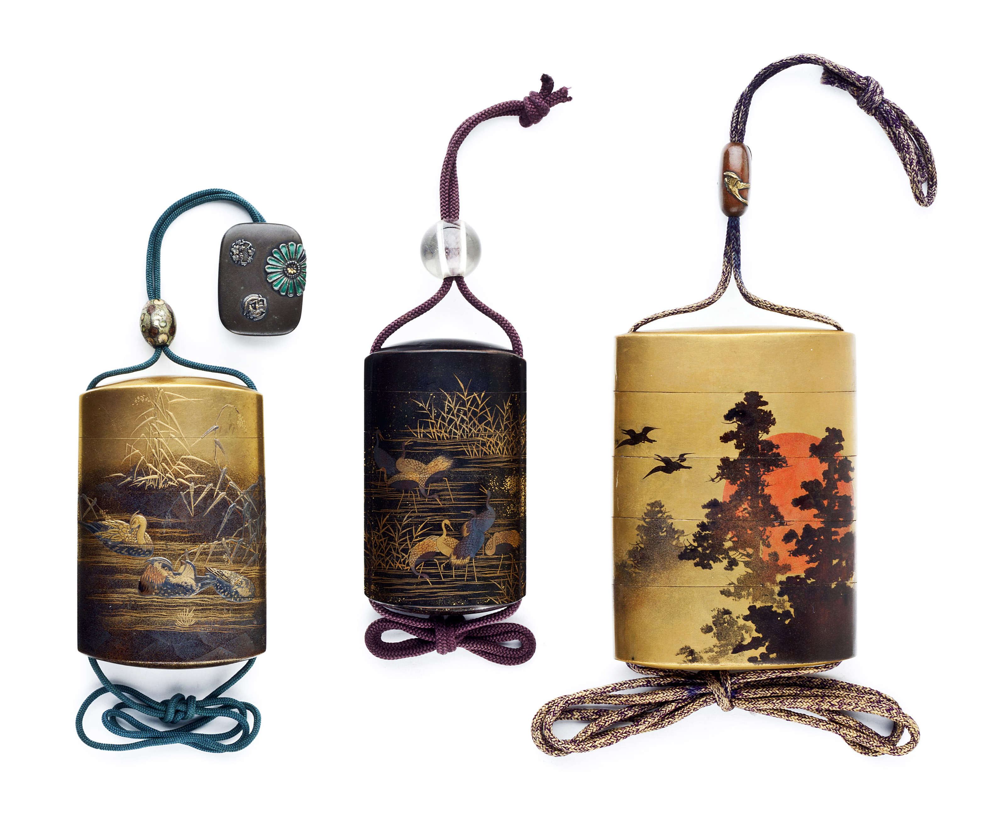 EDO PERIOD (19TH CENTURY), A group of three lacquer inro | Christie’s