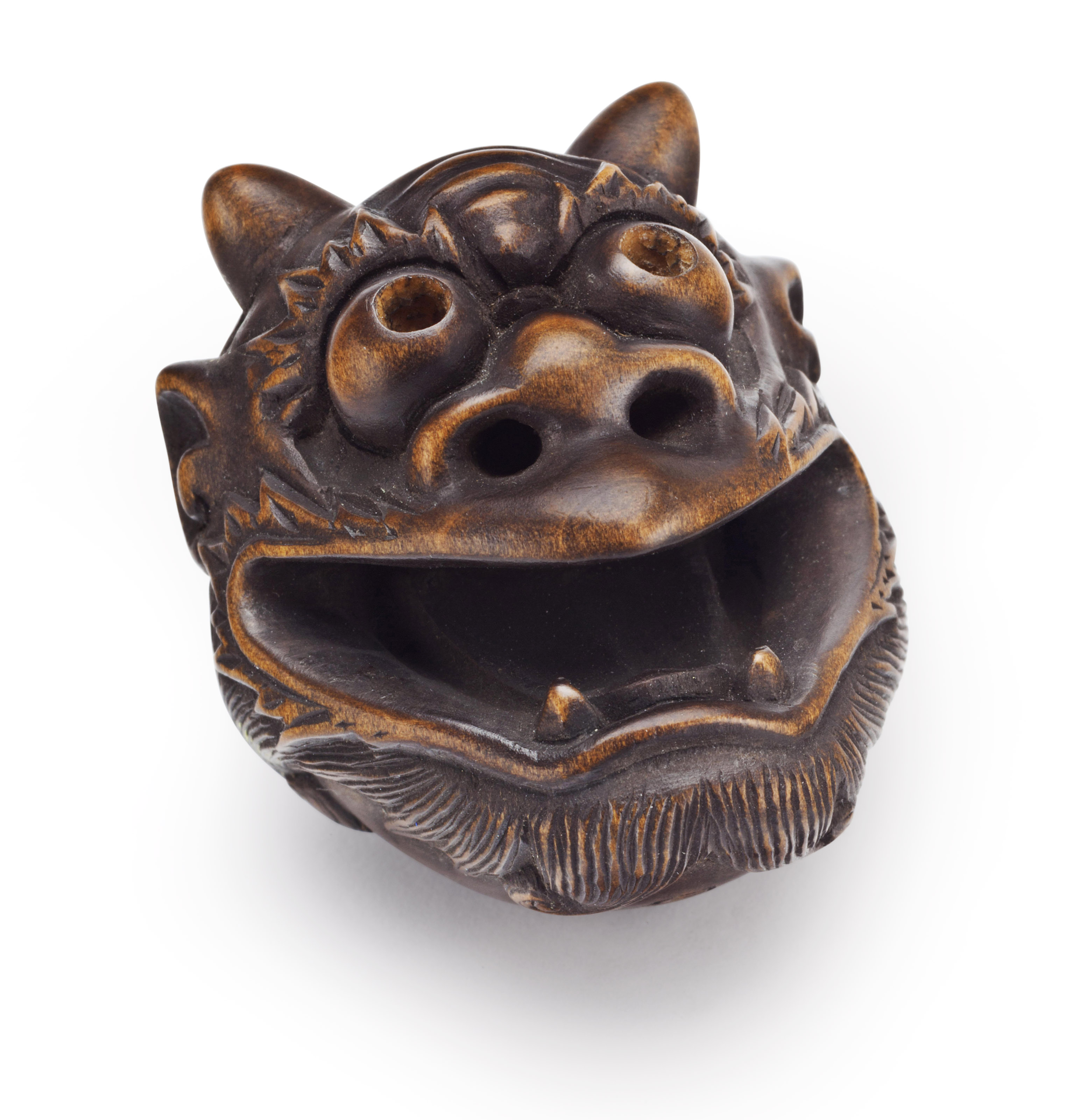 WITH SIGNATURE TOYOMASA, EDO PERIOD (19TH CENTURY), A carved wood ...