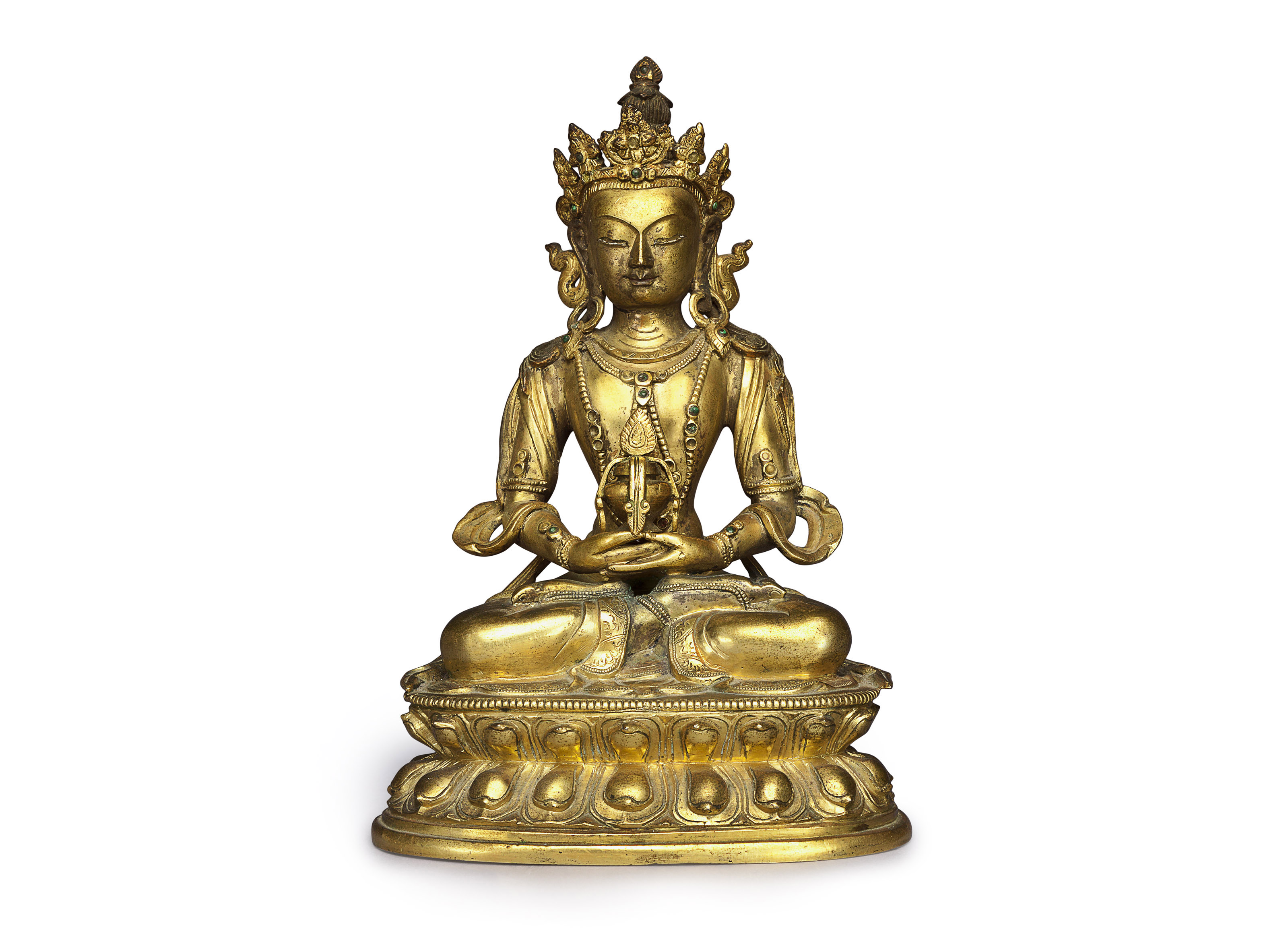 A GILT-BRONZE FIGURE OF AMITAYUS, 18TH CENTURY | Christie’s