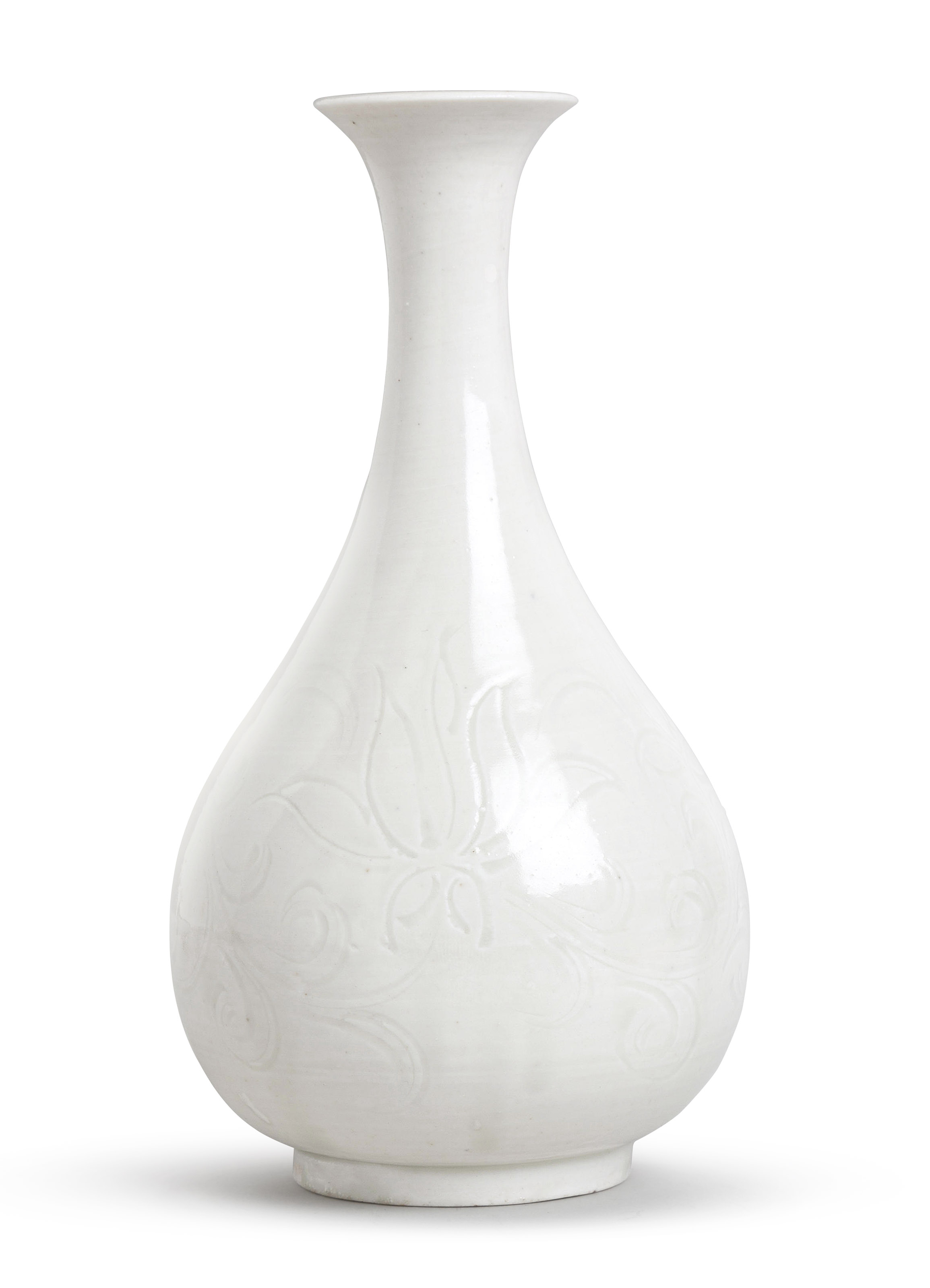 A DING-TYPE CARVED PEAR-SHAPED VASE, YUAN DYNASTY OR LATER | Christie’s