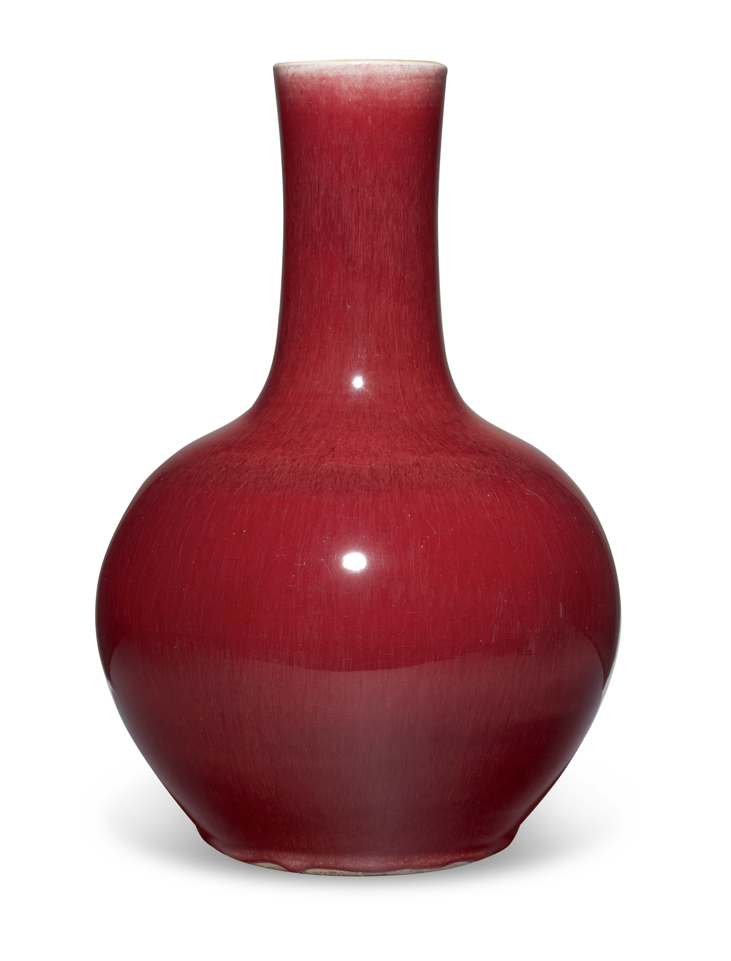 A COPPER-RED-GLAZED GLOBULAR VASE, 18TH CENTURY | Christie’s