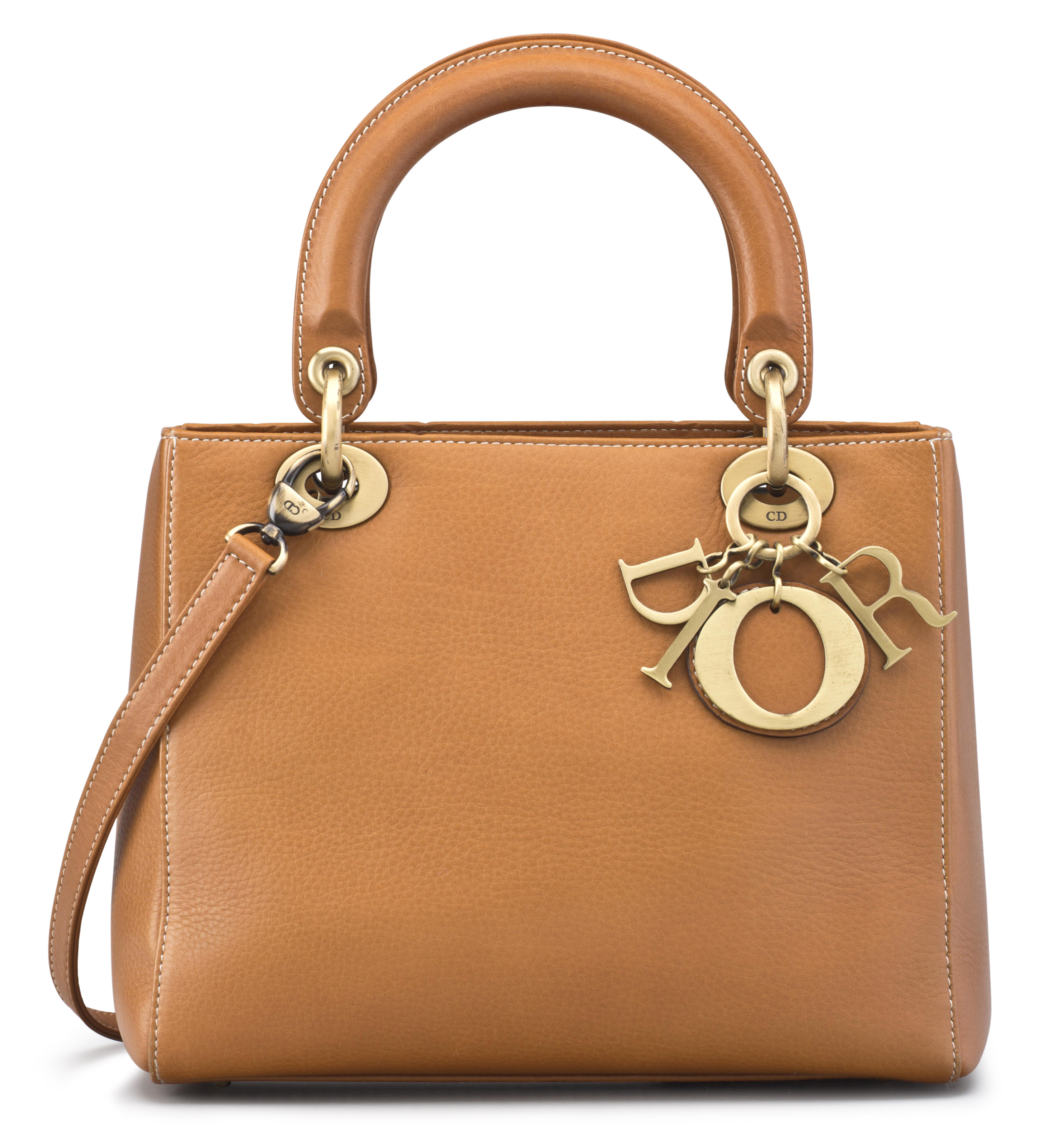 A LIGHT BROWN LEATHER LADY D BAG, CHRISTIAN DIOR | Christie’s