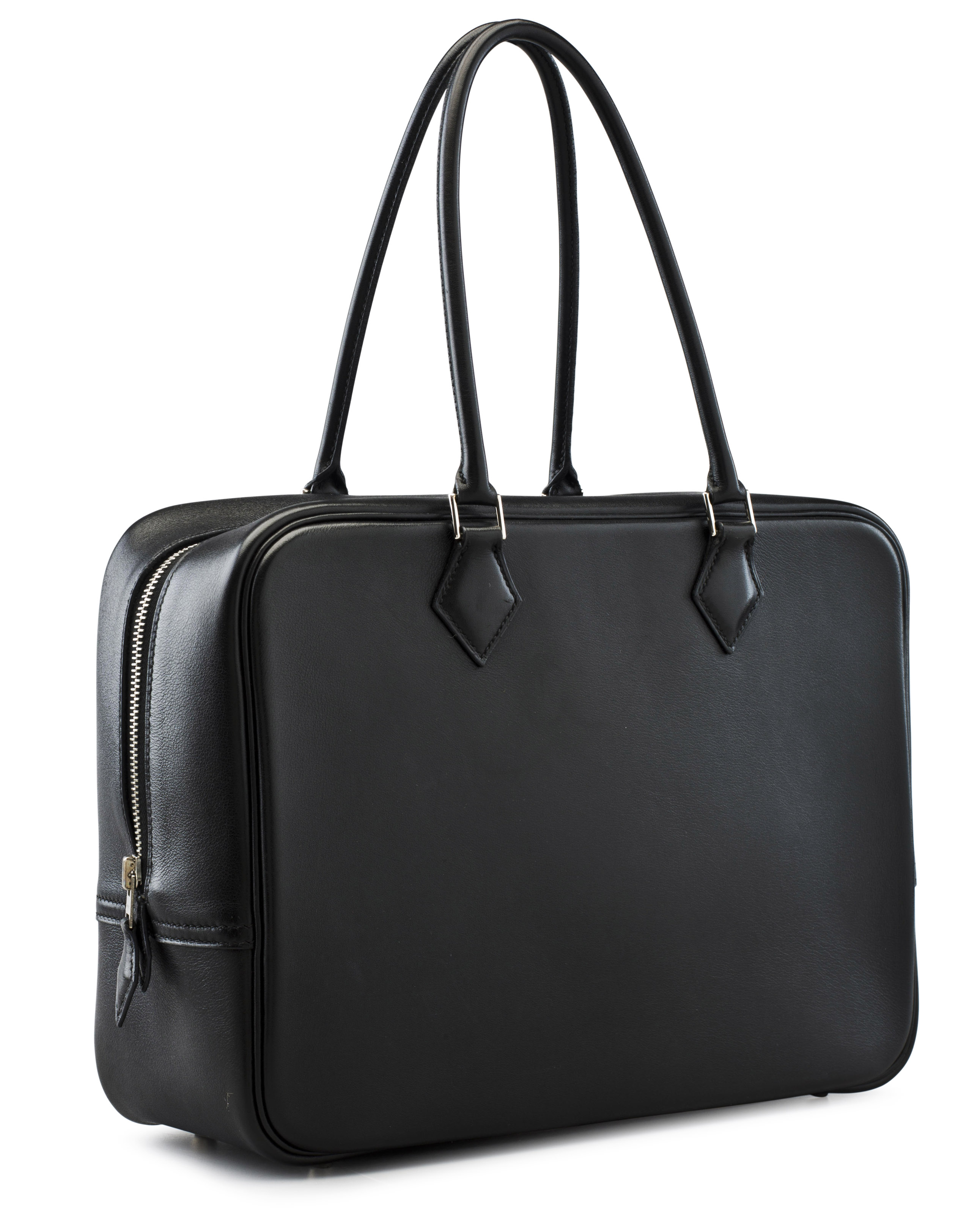 A 32CM BLACK GULLIVER LEATHER PLUME BAG, HERMÈS, 1999 | Christie’s