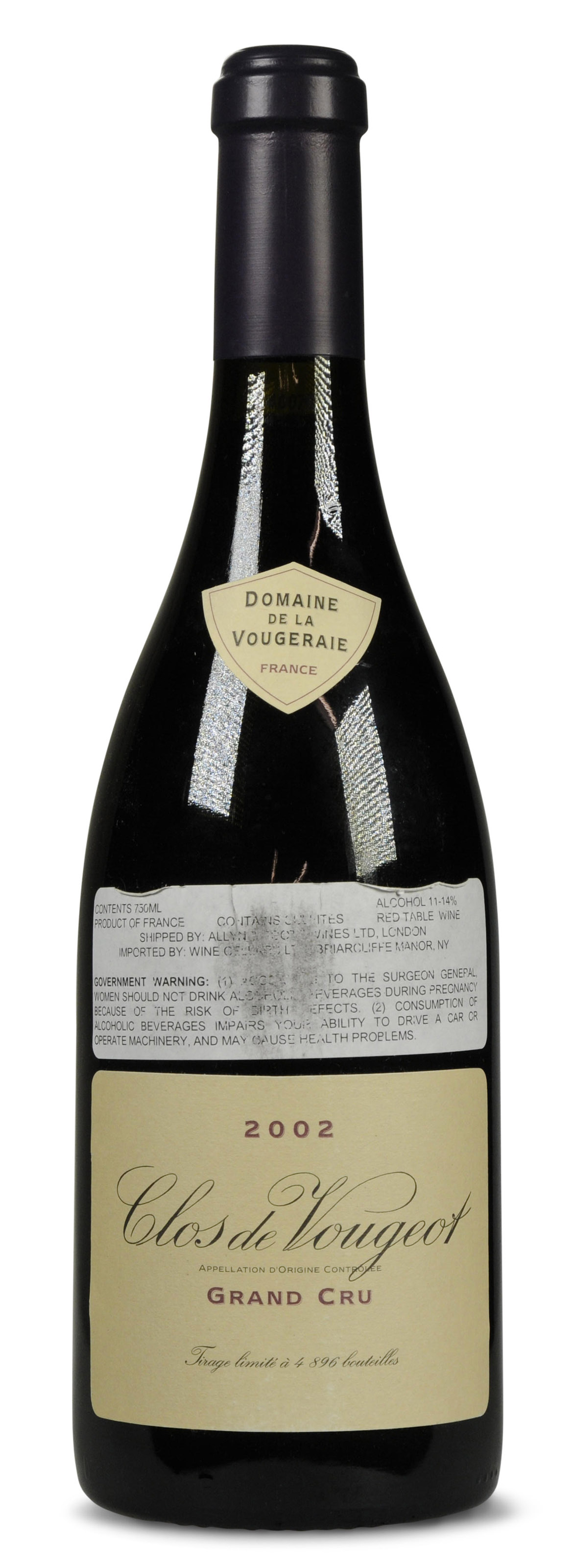 Domaine de la Vougeraie, Clos Vougeot 2002, Grand Cru, Côte de Nuits ...