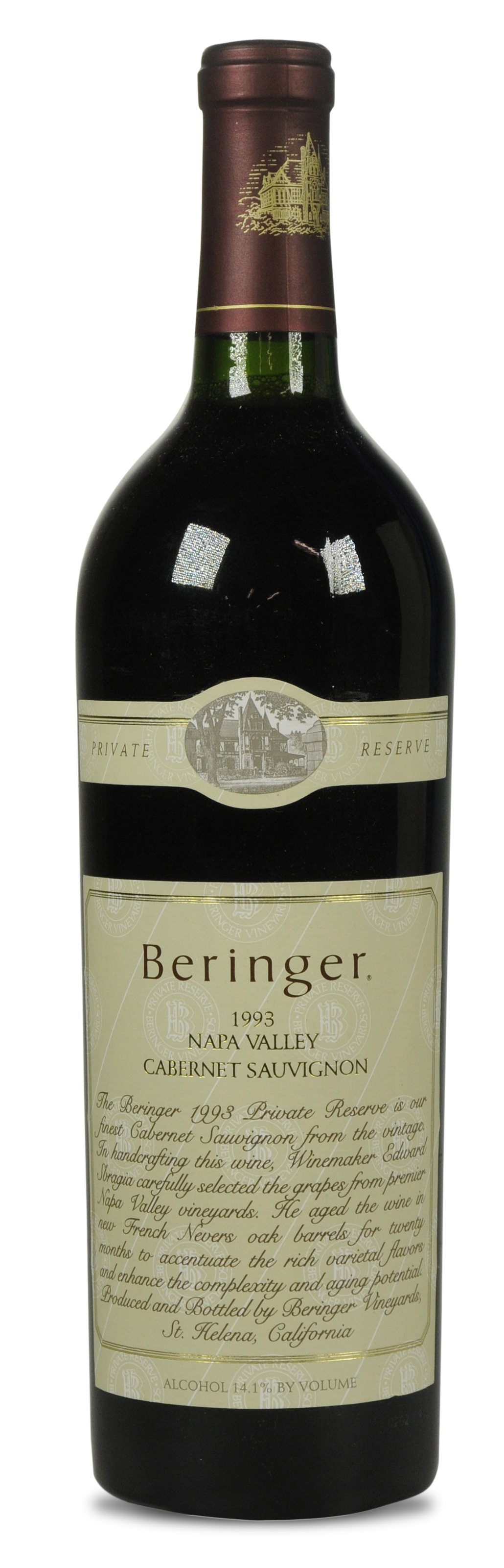 Beringer, Private Reserve, Cabernet Sauvignon 1982, 1992, 1989, 1993 ...