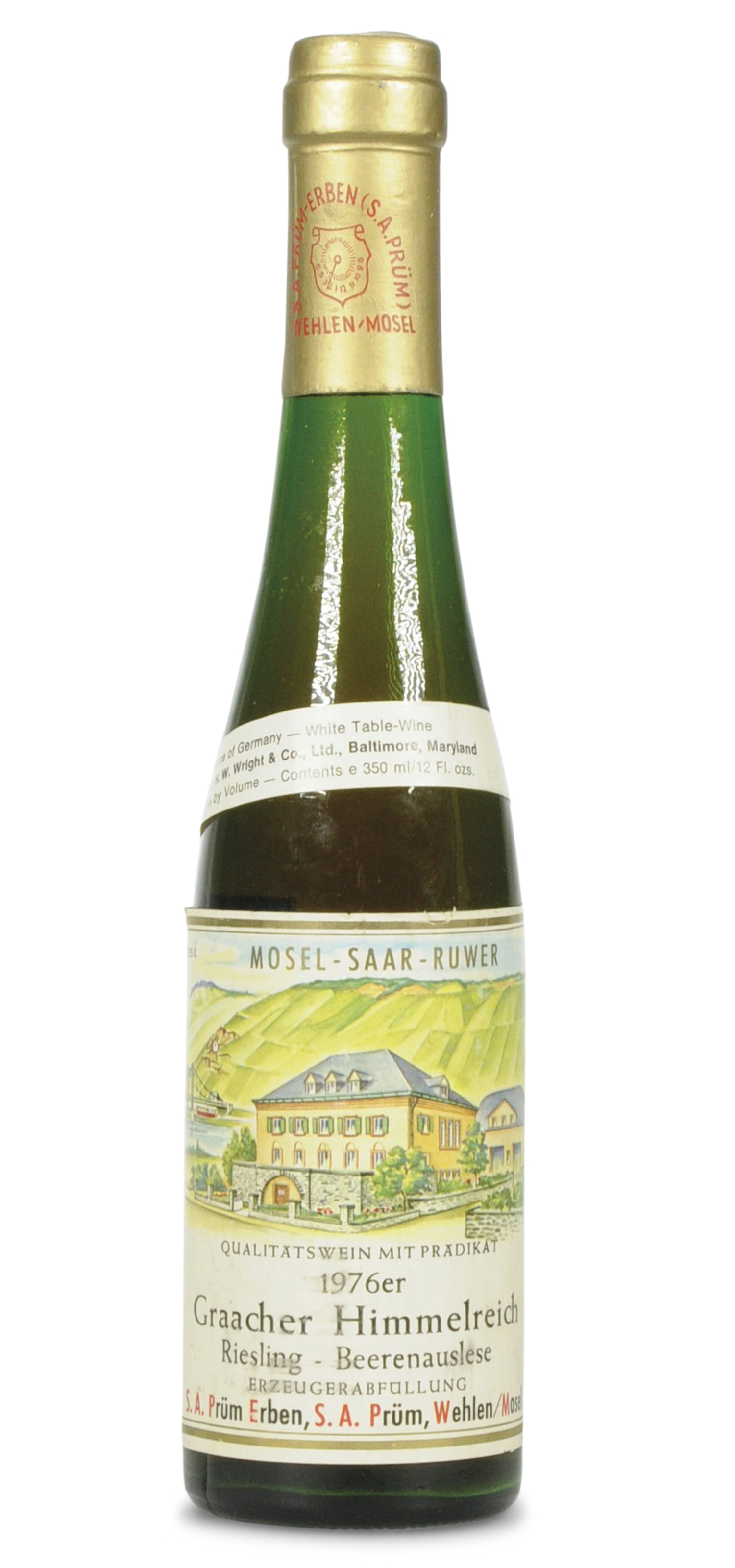 S.A. Prüm, Graacher Himmelreich, Riesling Beerenauslese 1976, Mosel ...