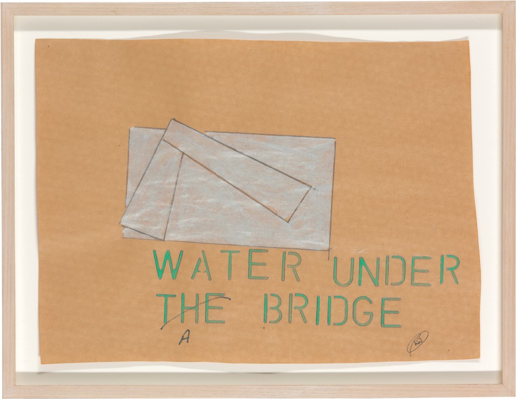 how to draw water under a bridge