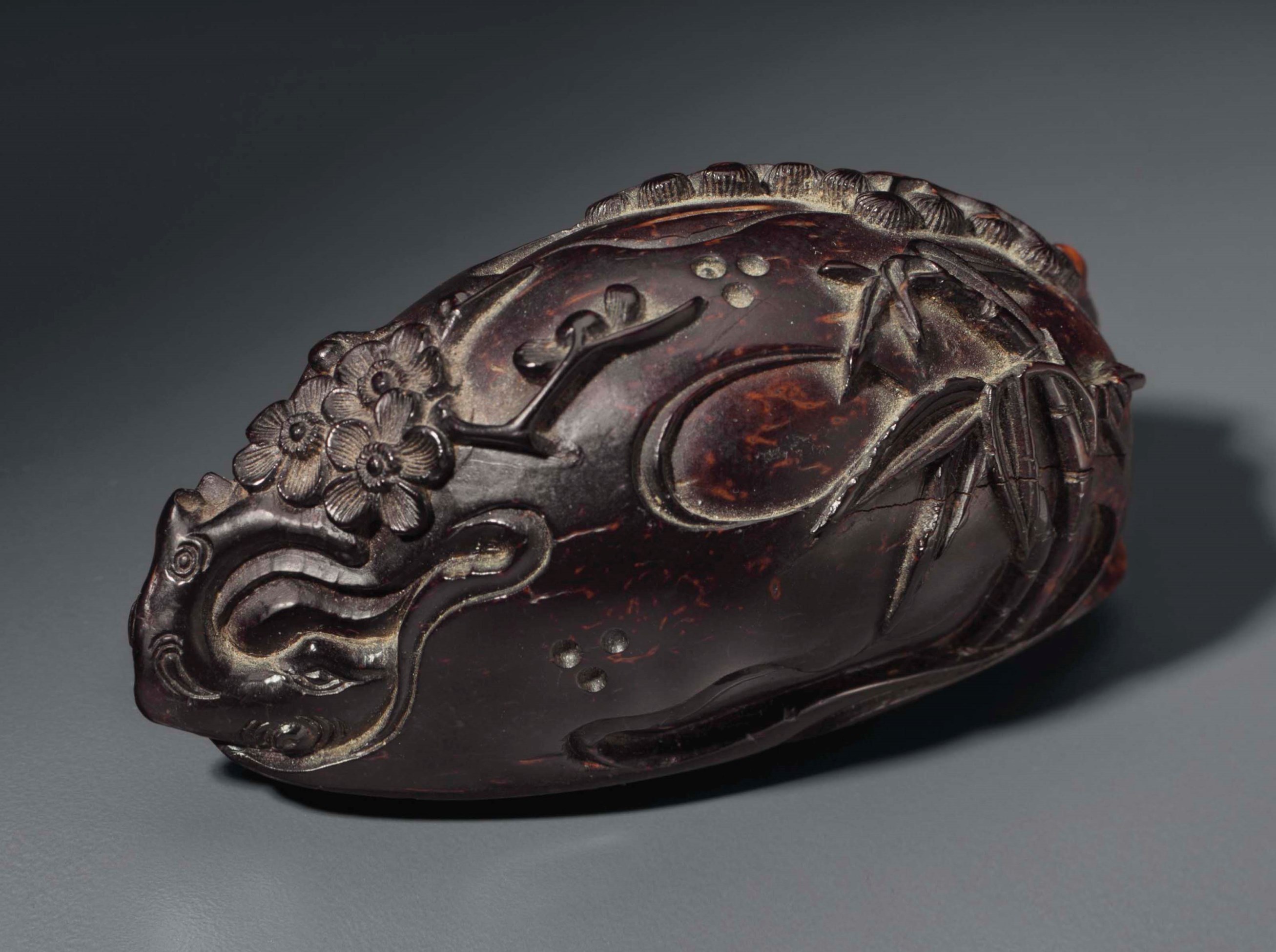 A SMALL COCONUT CARVING, CHINA, QING DYNASTY, 18TH CENTURY | Christie's