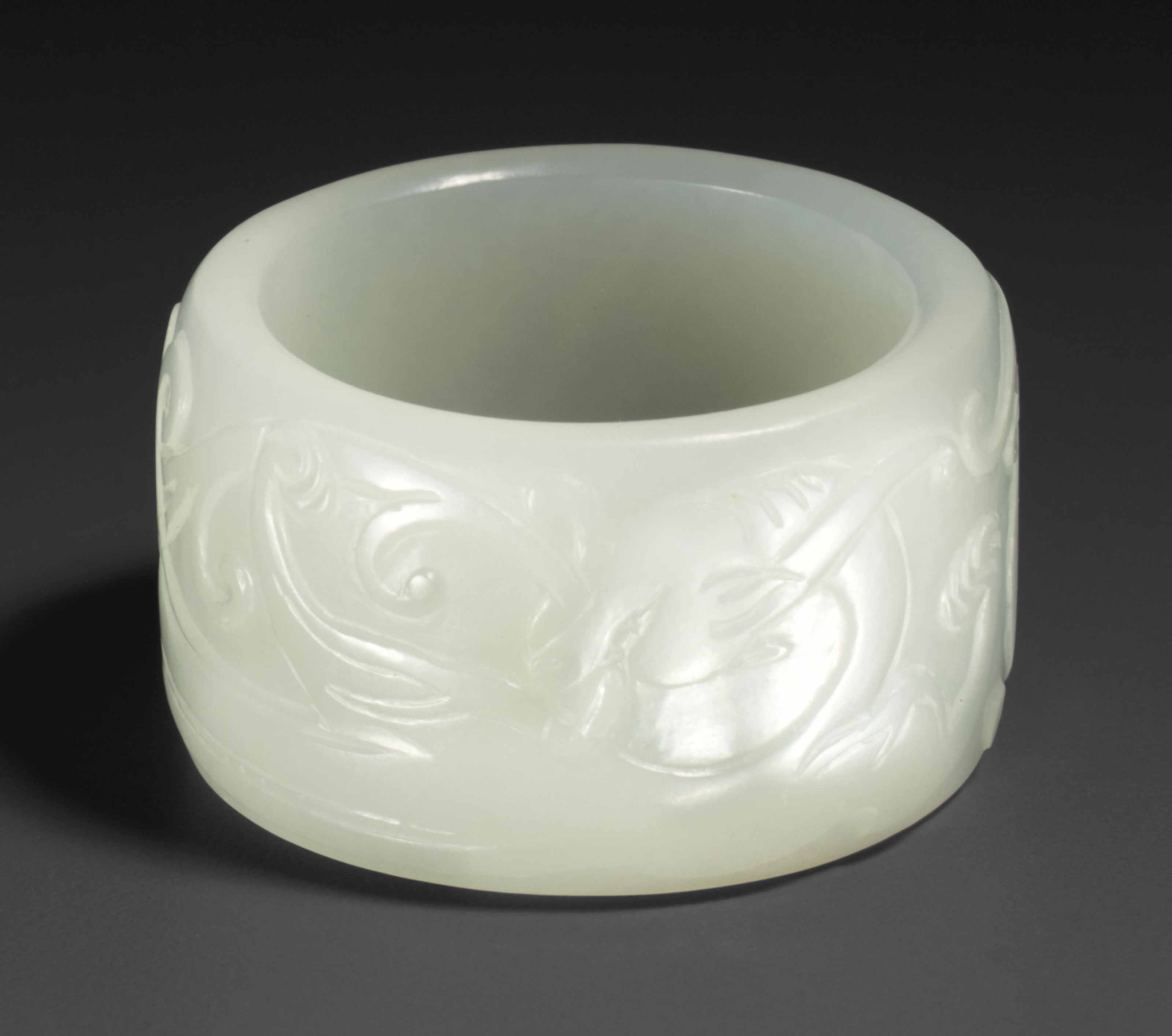 A White Jade Ring China Qing Dynasty 1644 1911 Christies