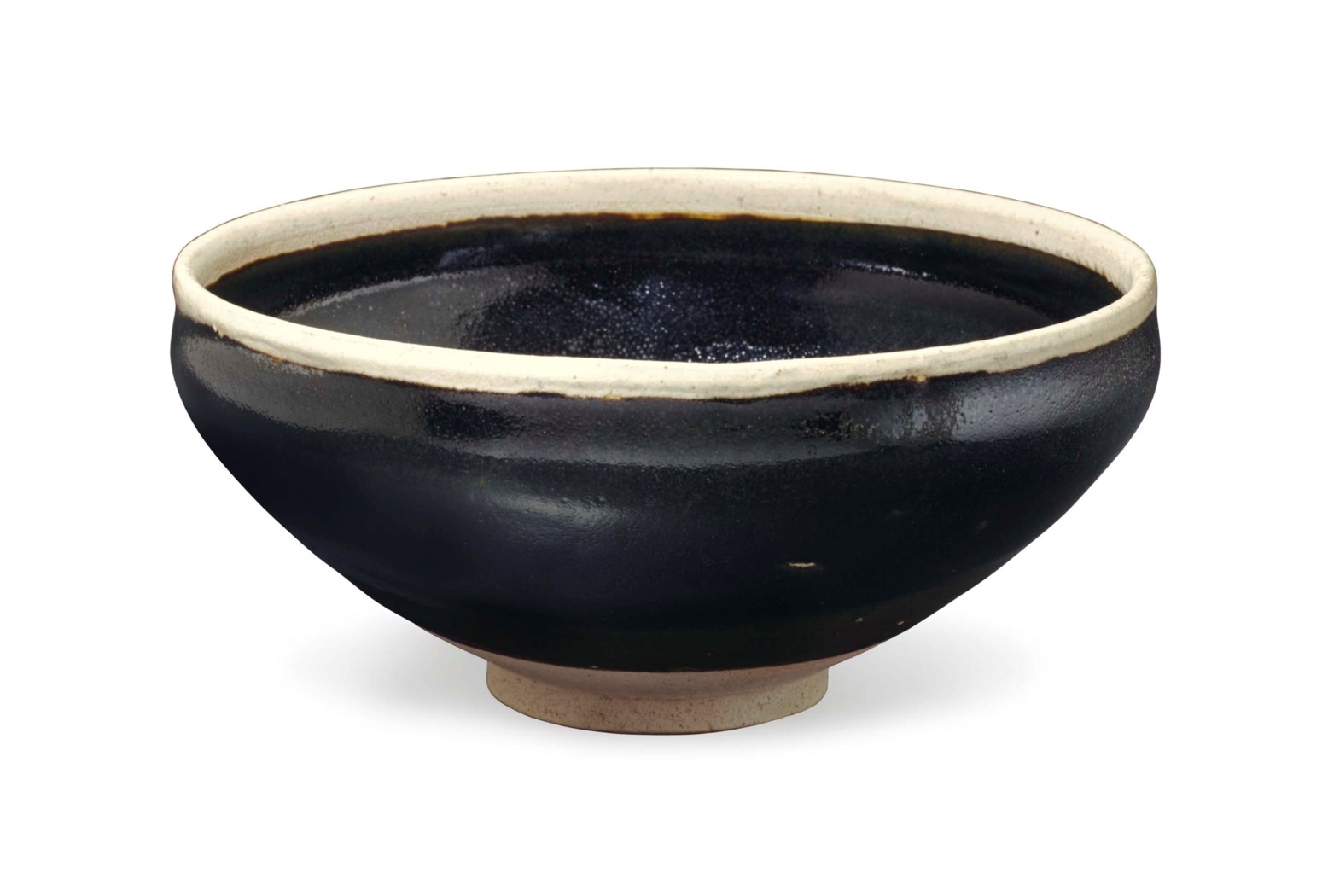 A CIZHOU-TYPE BLACKISH-BROWN-GLAZED BOWL WITH WHITE RIM, CHINA, JIN ...