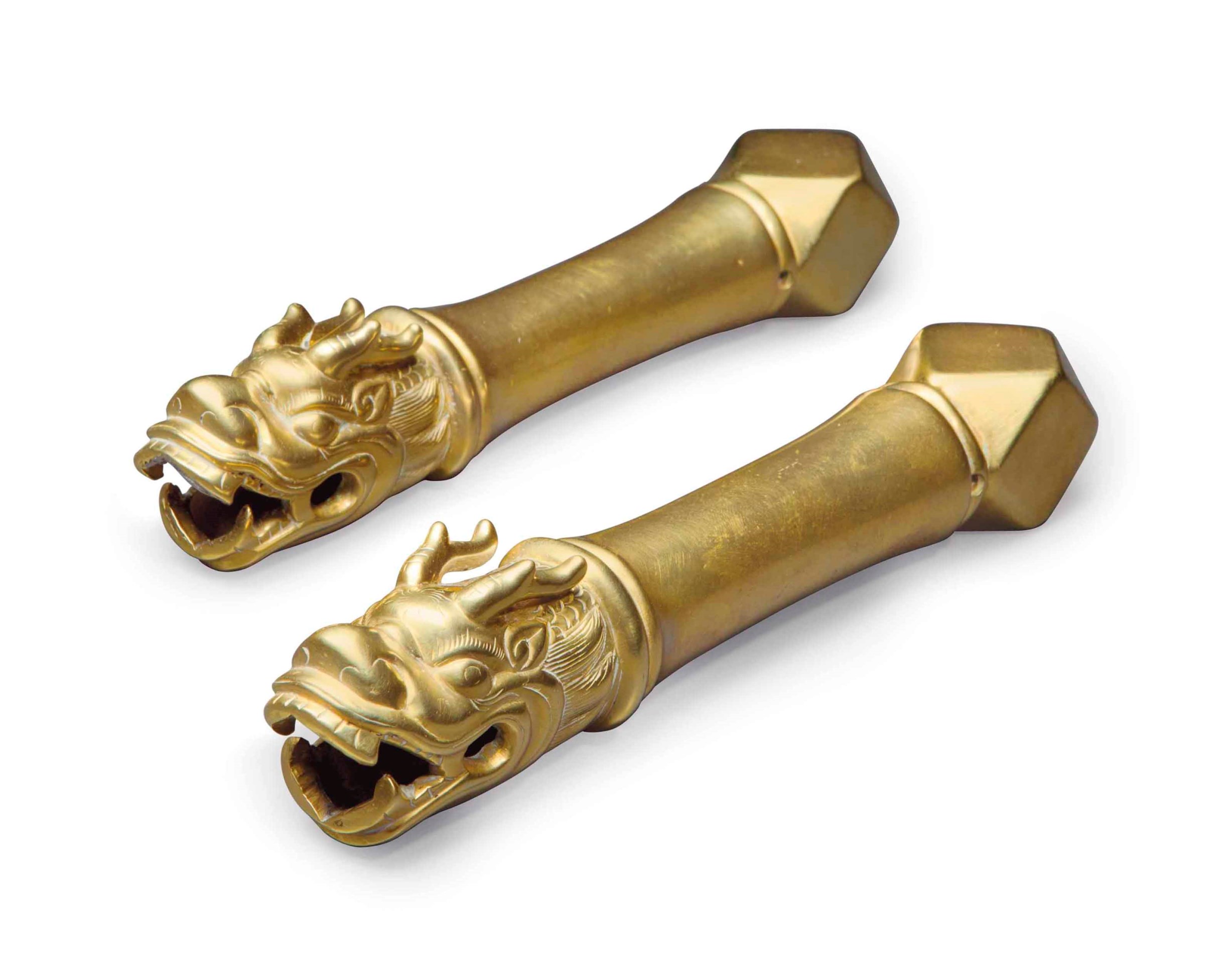A PAIR OF CHINESE BRASS HANDLES, QING DYNASTY, 19TH CENTURY | Christie's