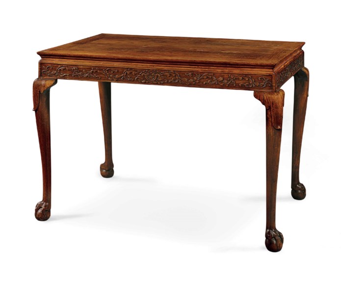 A CHINESE EXPORT HUANGHUALI SIDE TABLE, CIRCA 1750 | Christie's