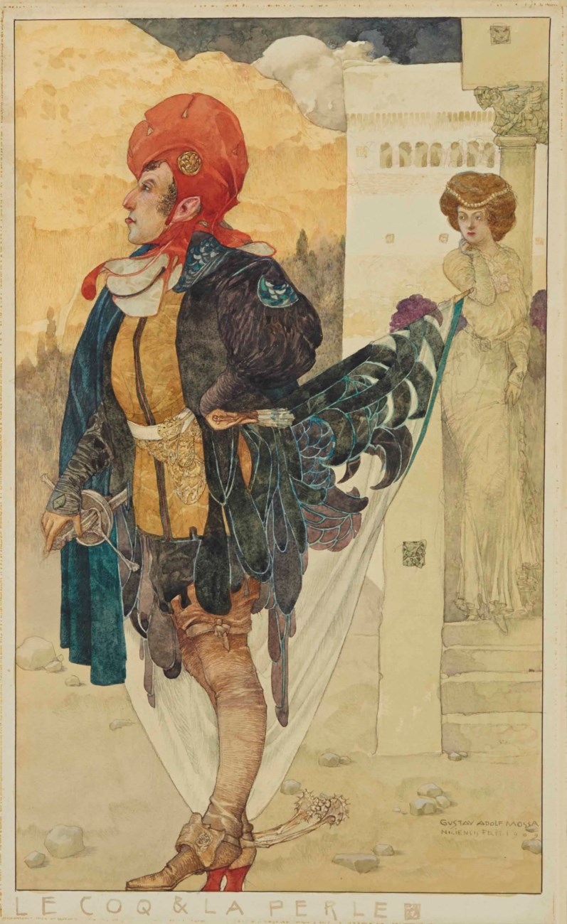 GUSTAV ADOLF MOSSA (1883-1971), Le Coq et la Perle | Christie's