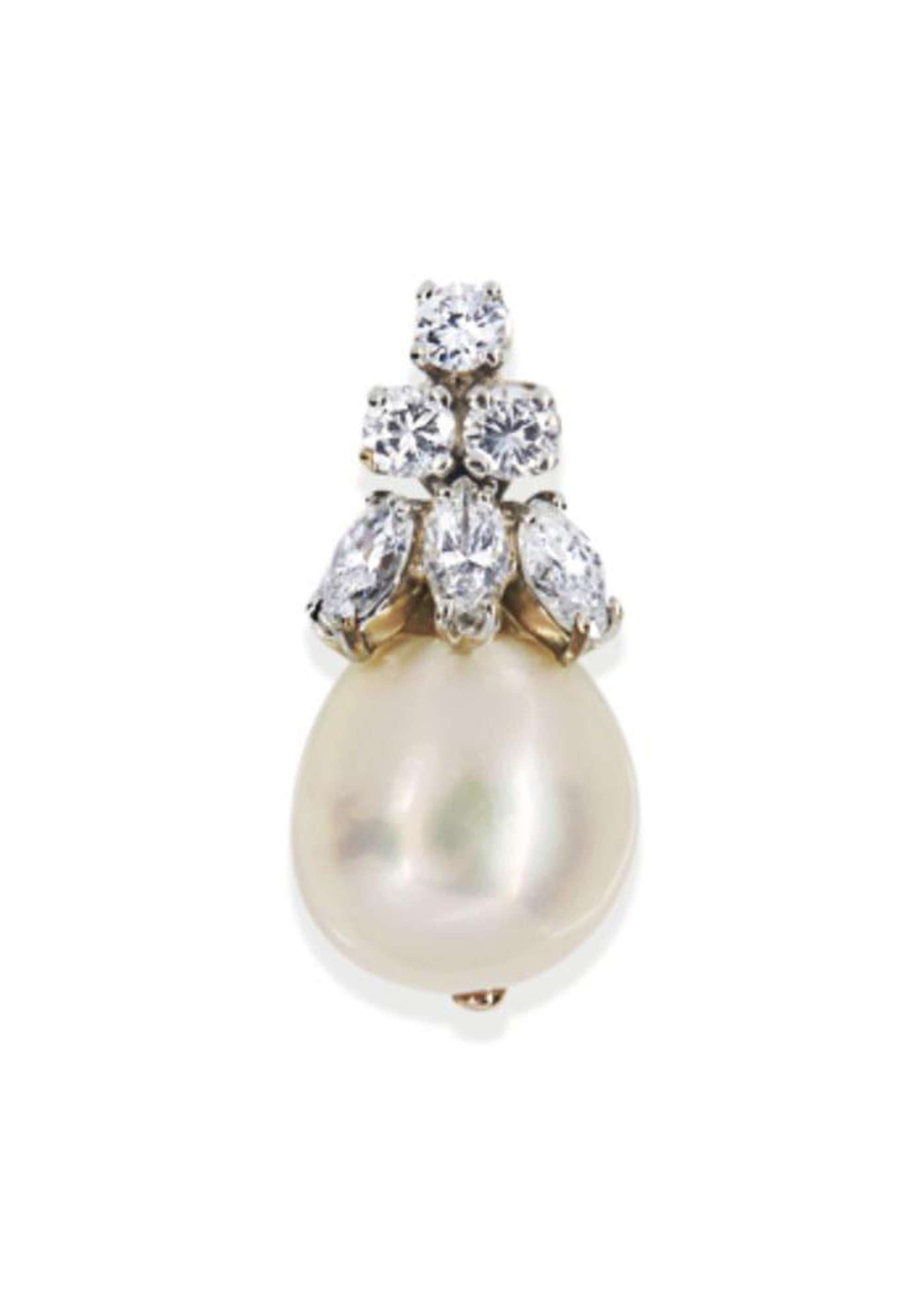 PENDENTIF PERLE FINE ET DIAMANTS | Christie's