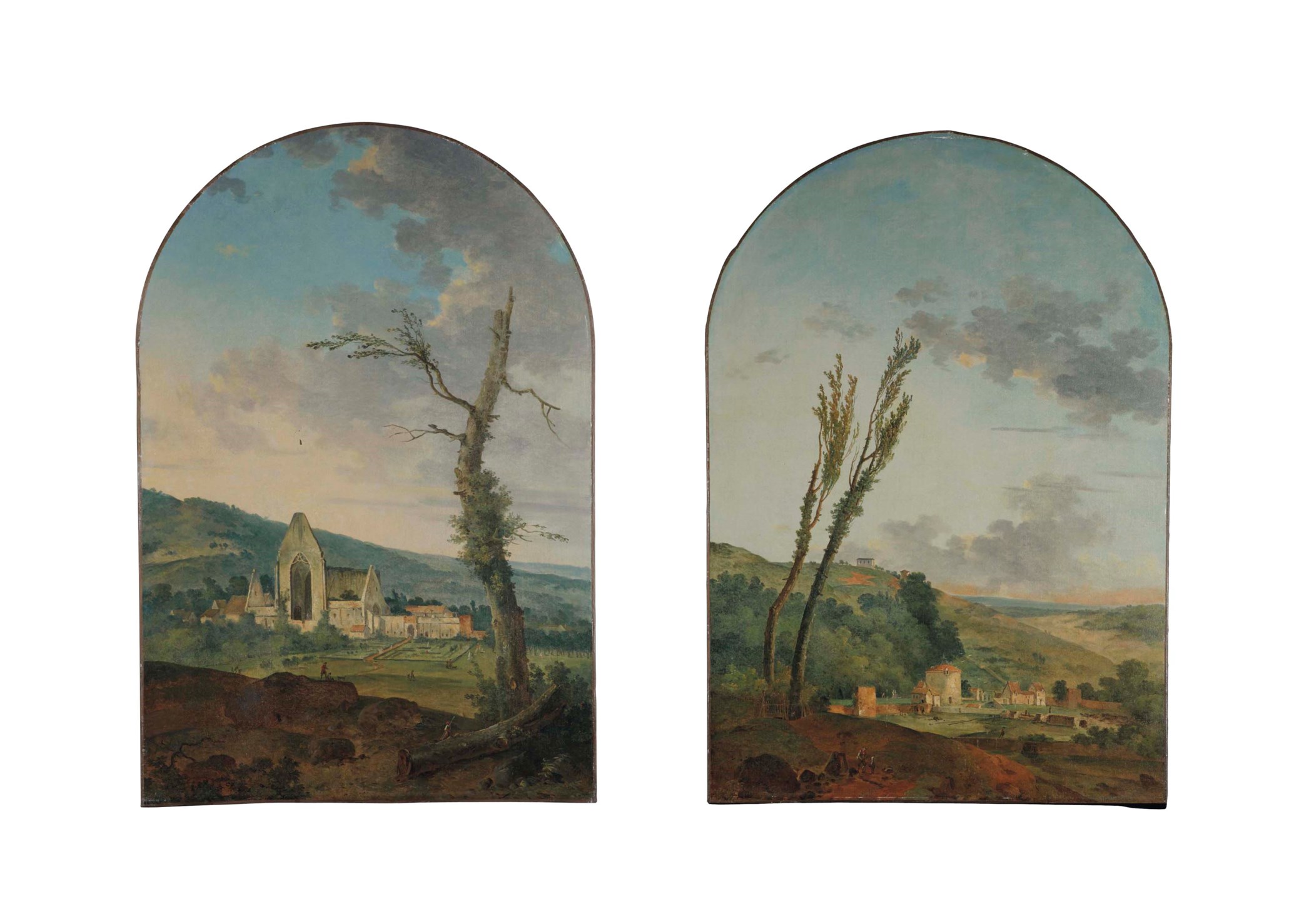 LOUIS-GABRIEL MOREAU, DIT MOREAU L’AÎNÉ (PARIS 1740-1806), Paysage avec ...