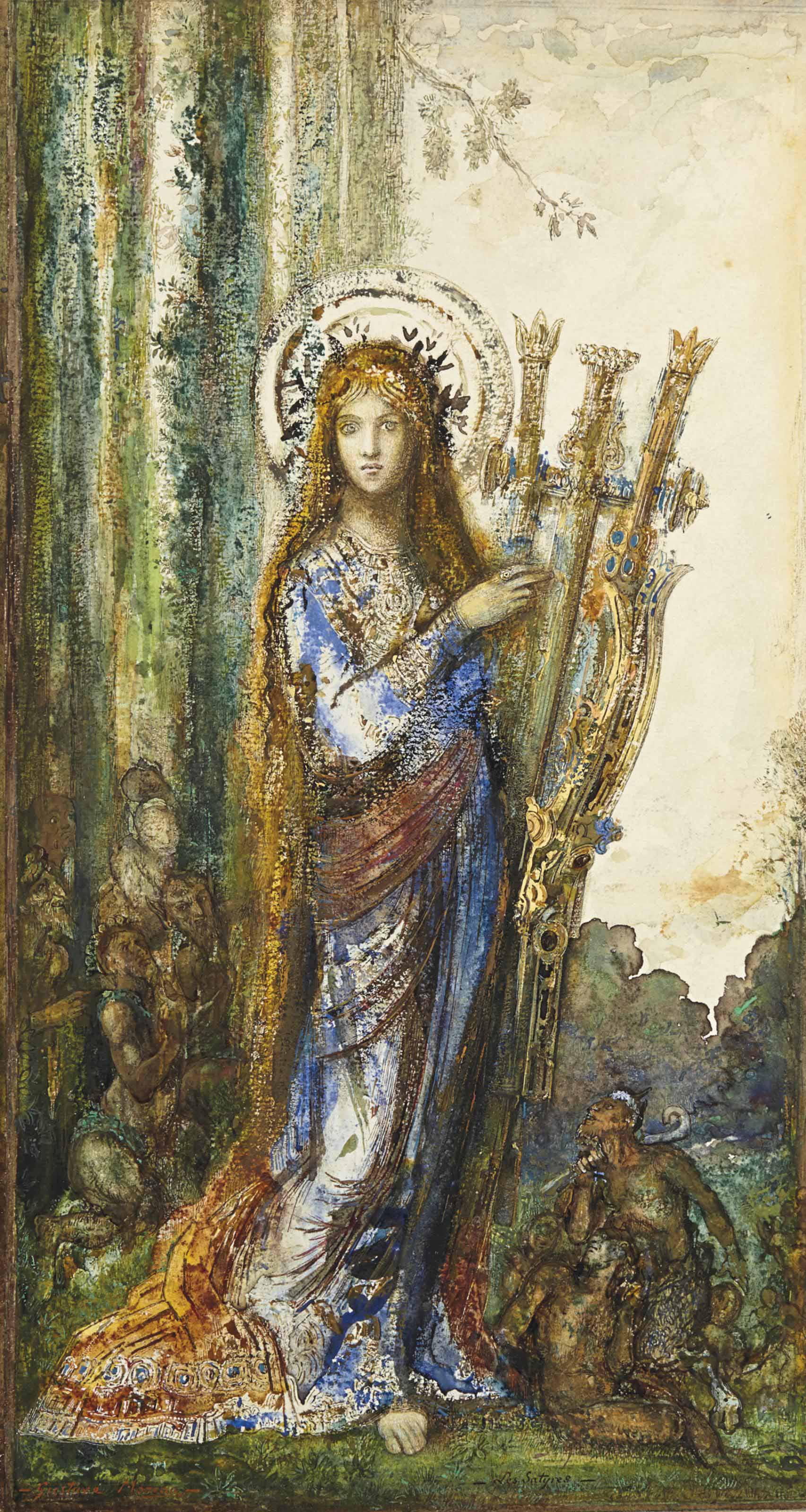 Gustave Moreau (1826-1898) , Les satyres | Christie's