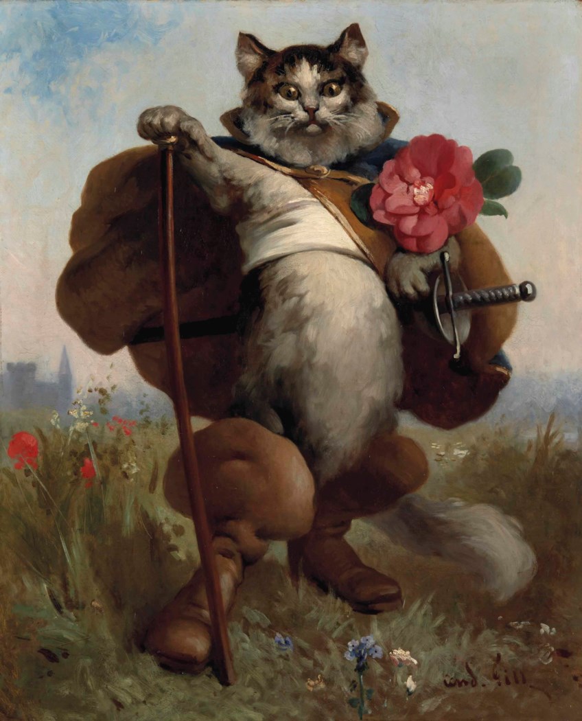 André Gill (1840-1885), Le chat botté | Christie's