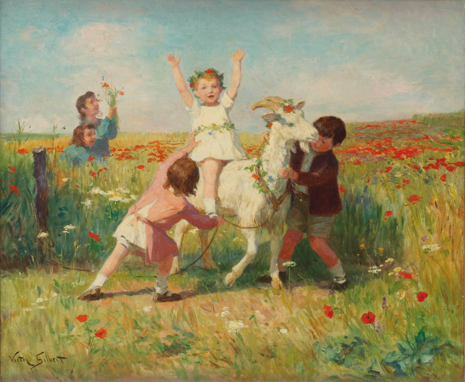 Victor Gabriel Gilbert (Paris 1847-1933), Playtime | Christie's