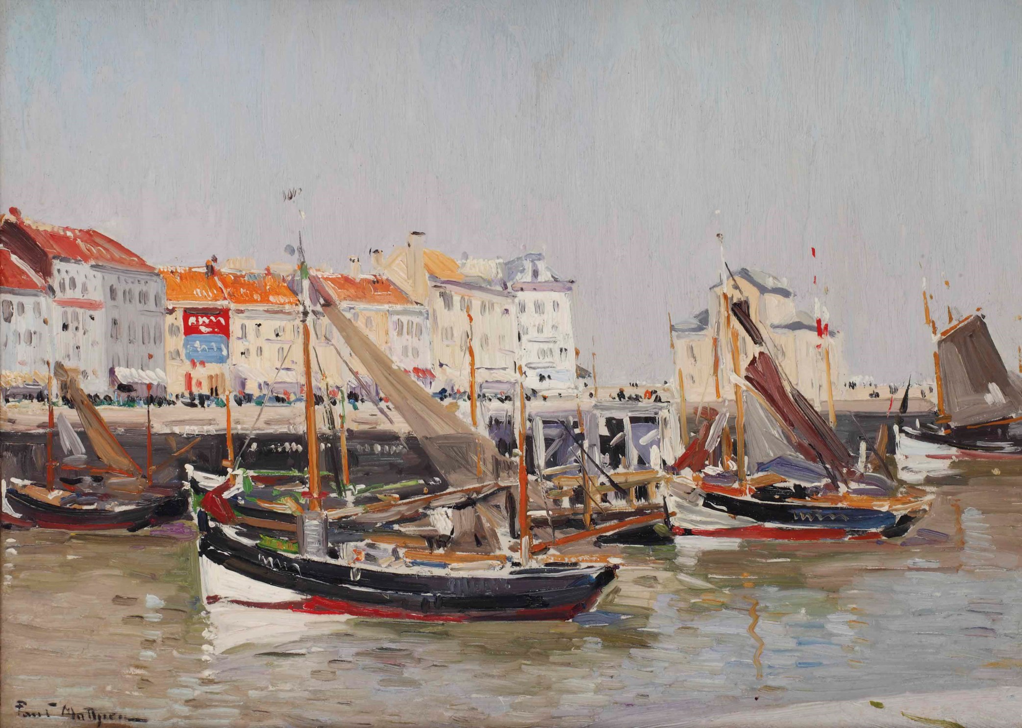 Paul Mathieu (Brussels 1872-1932), Bassin des Pêcheurs, Ostende ...