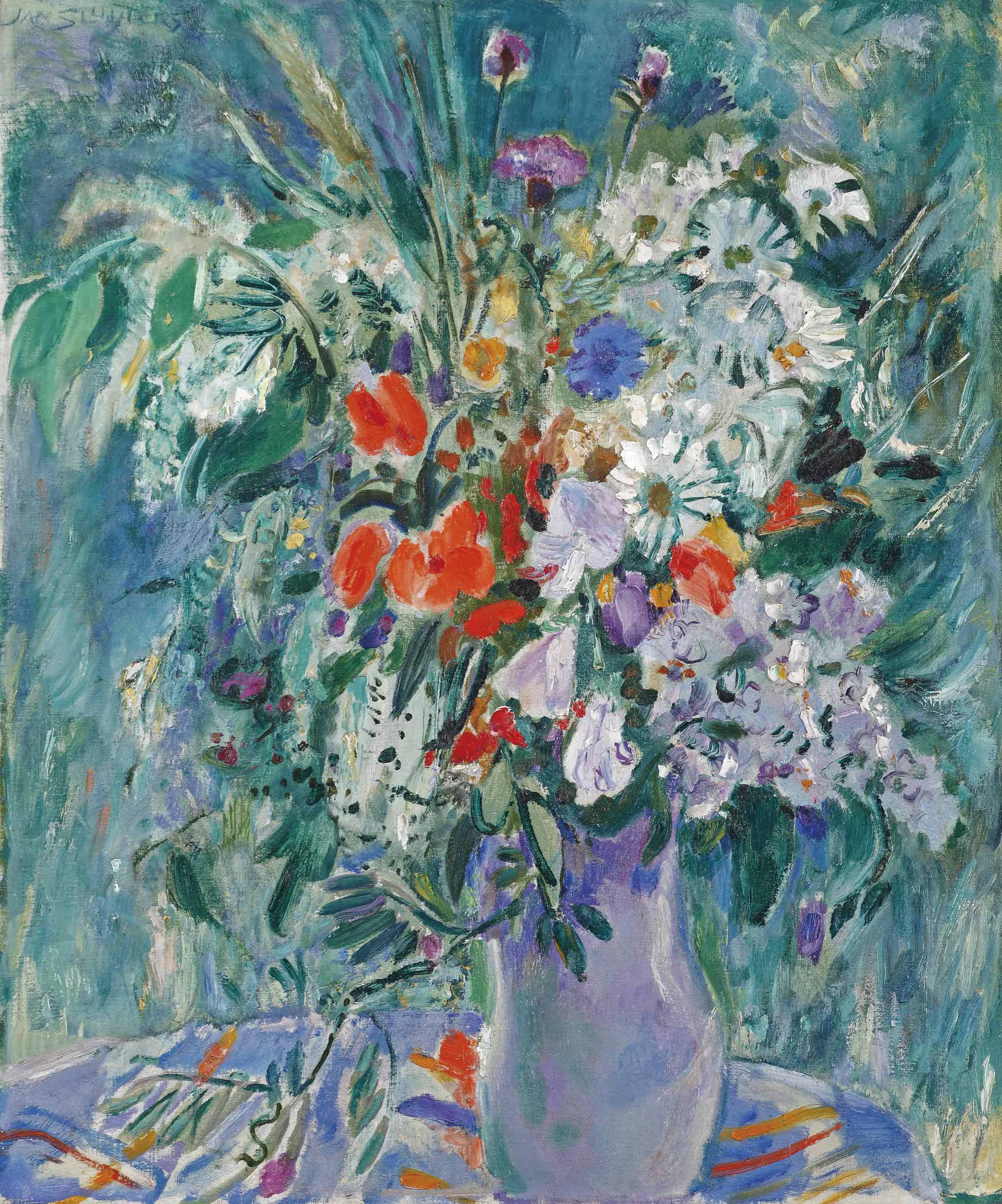 Jan Sluijters (1881-1957) , Still life with flowers | Christie's