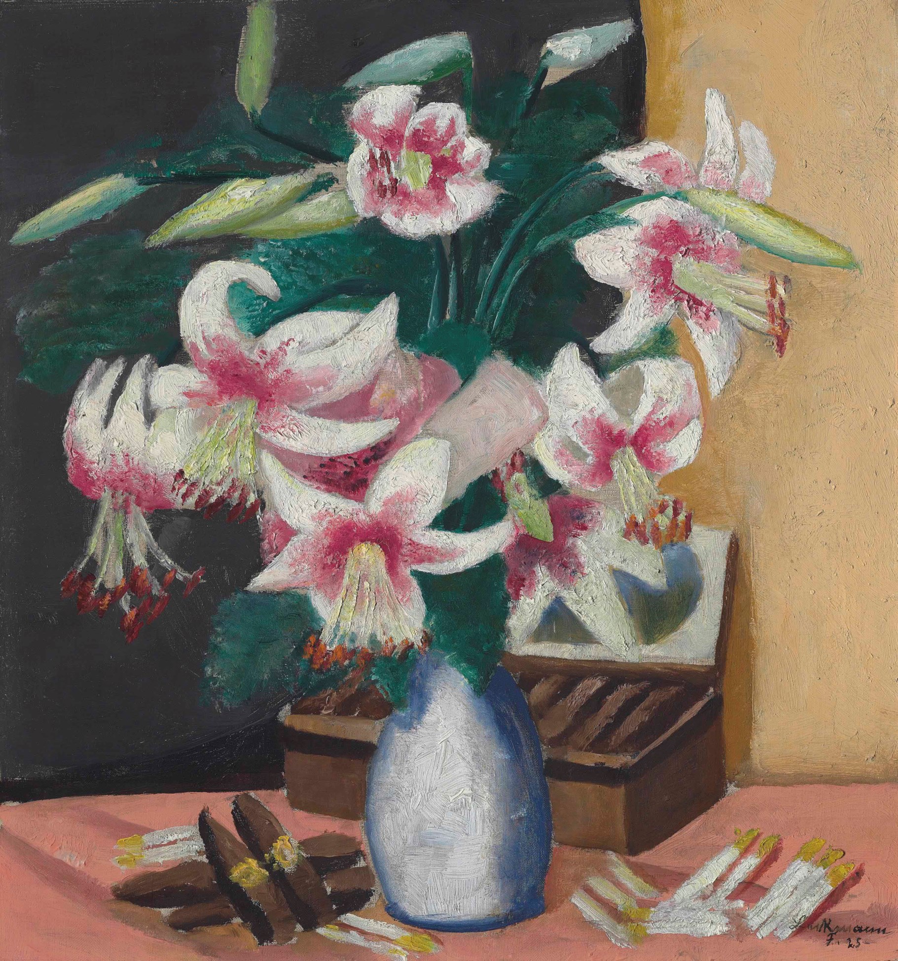 Max Beckmann (1884-1950), Stilleben mit Türkenbund (Blumen mit ...