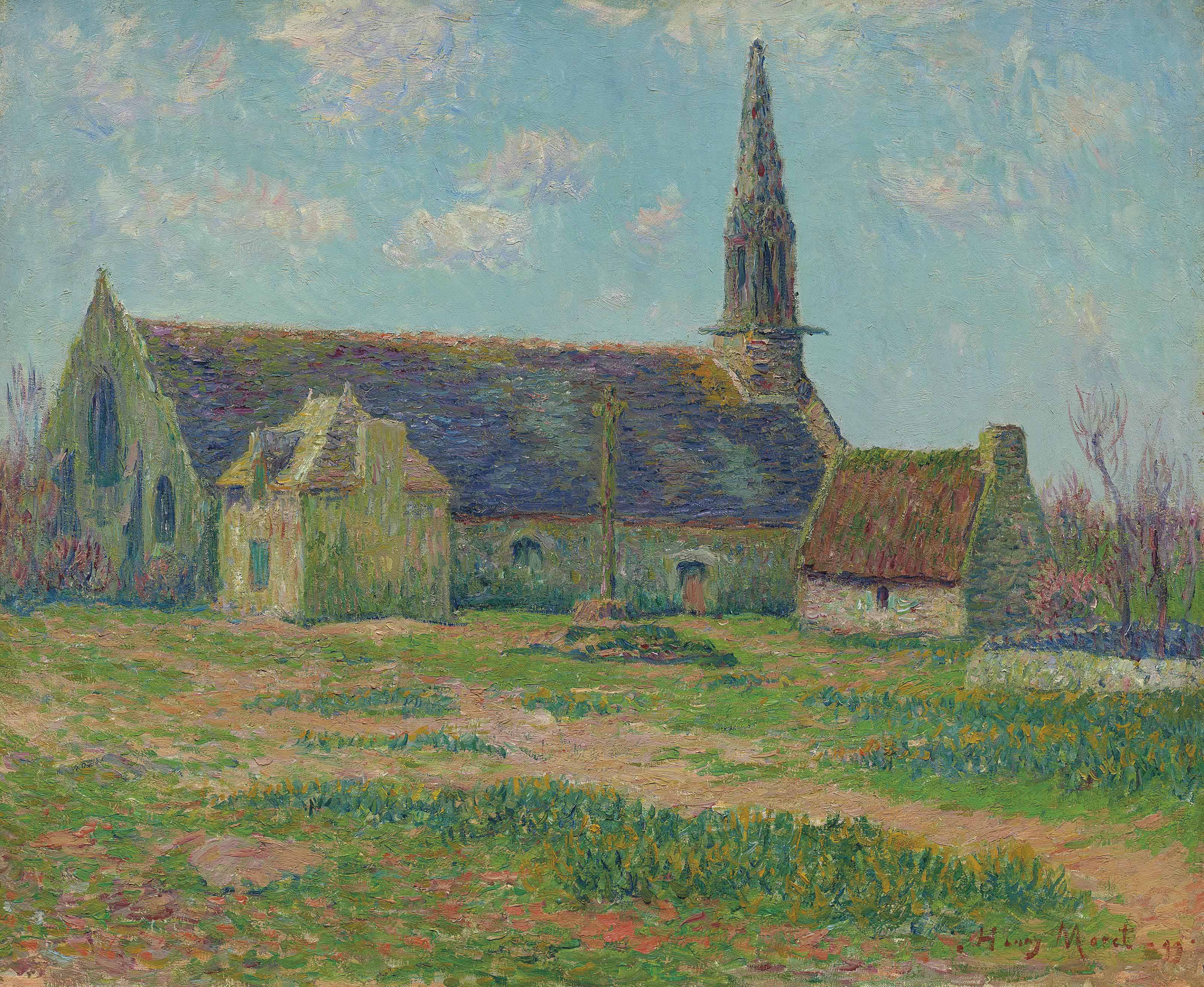 Henry Moret (1856-1913) , L'église de Trégunc, Finistère | Christie's