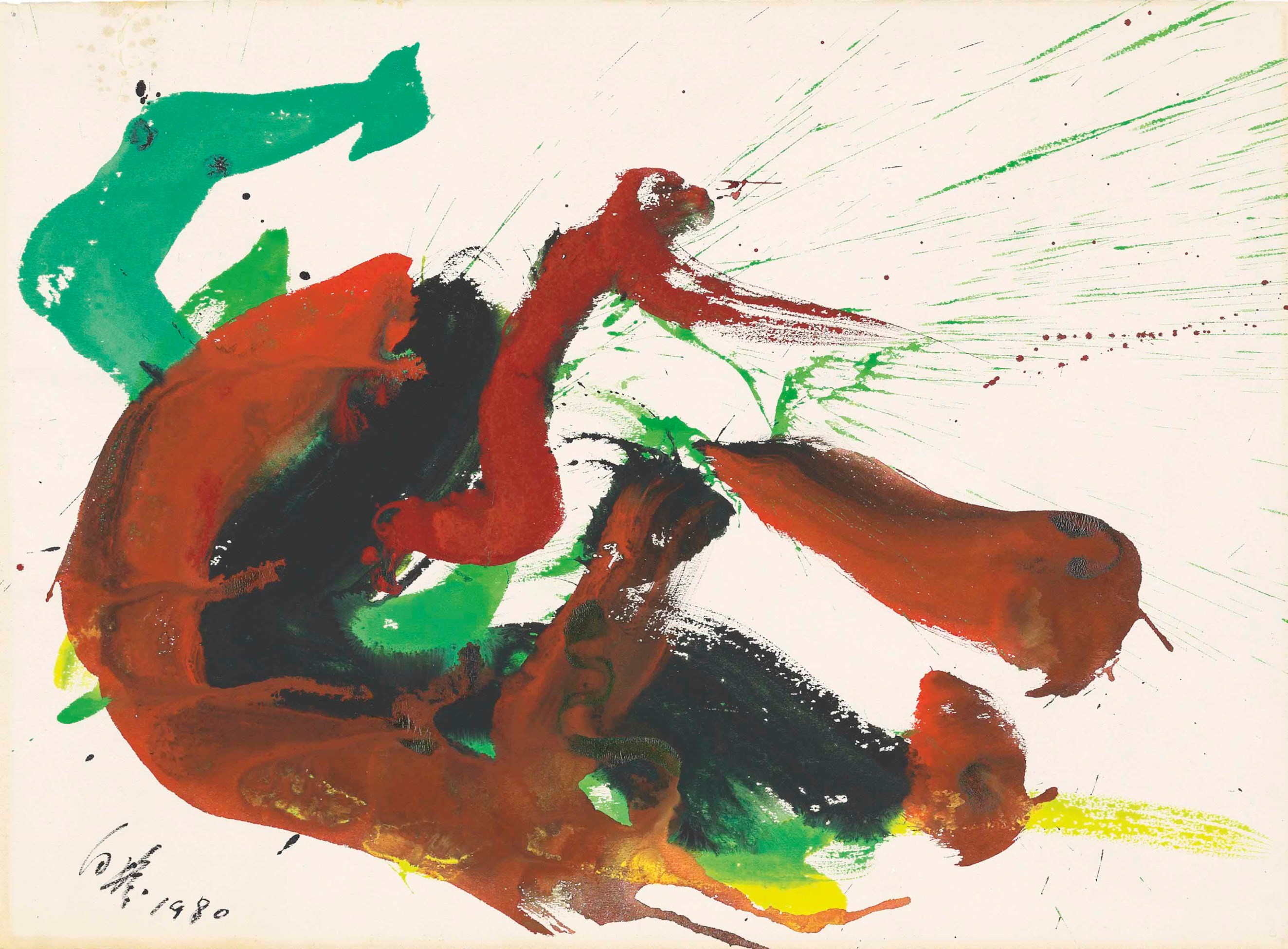 KAZUO SHIRAGA (B. 1924), Untitled | Christie's