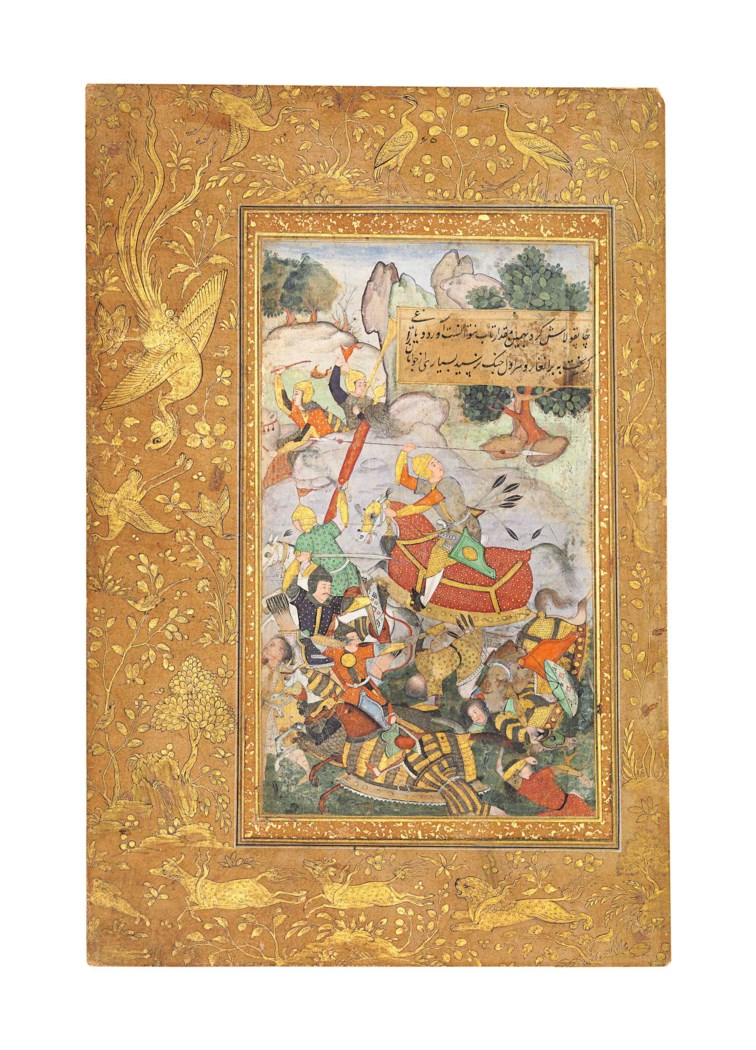 BABUR IN BATTLE, MUGHAL INDIA, CIRCA 1590 | Christie's