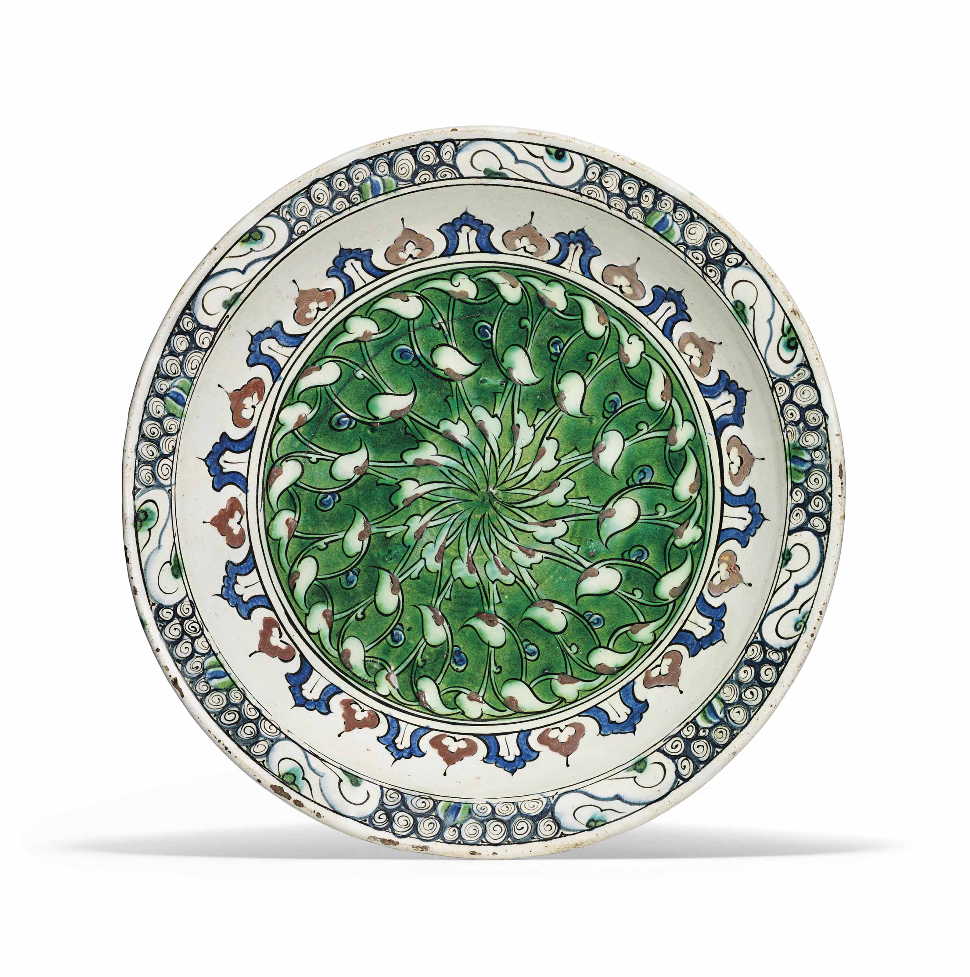 AN IZNIK POTTERY TILE, OTTOMAN TURKEY, CIRCA 1595 | Christie's