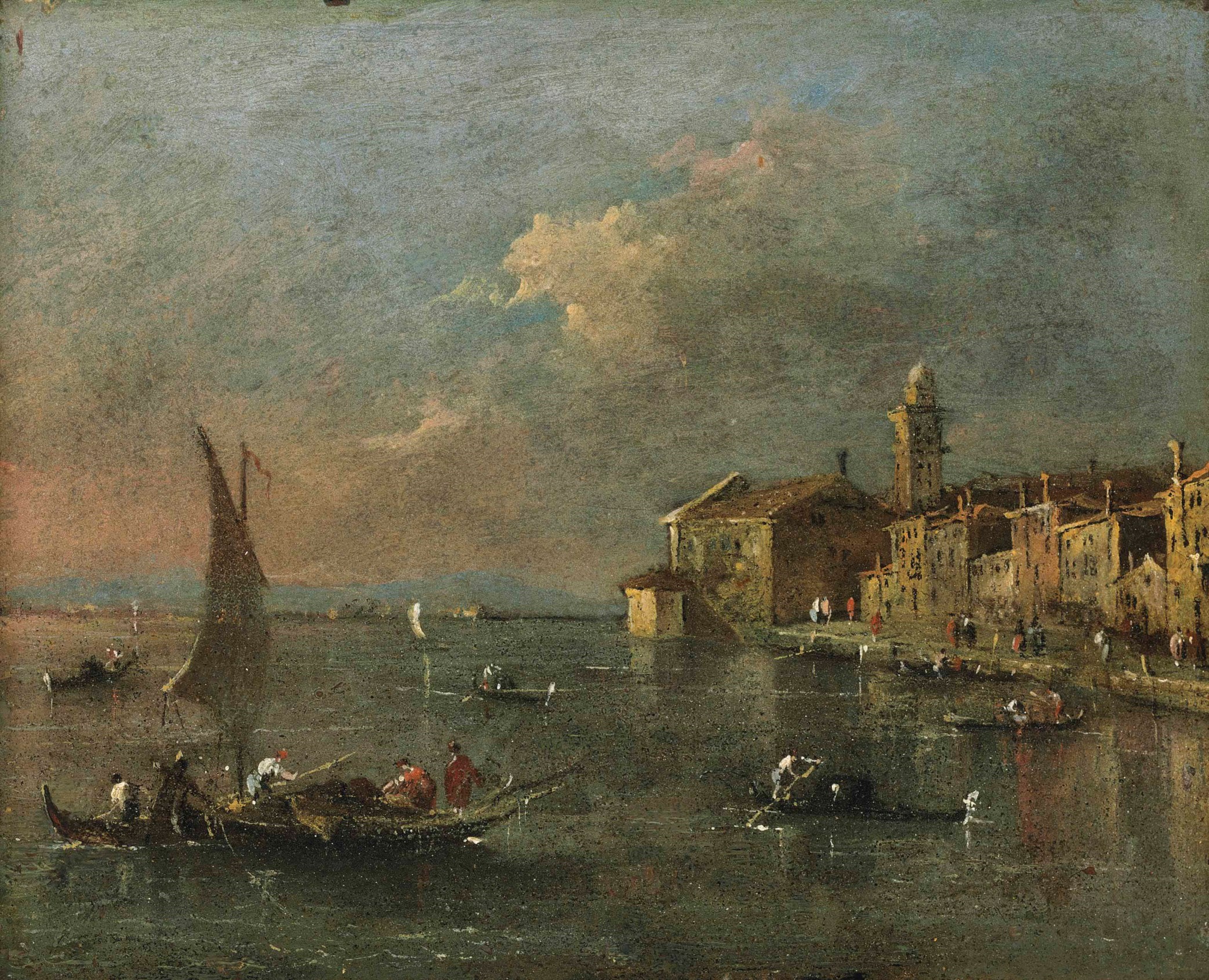Francesco Guardi (Venice 1712-1793), The Punta di San Marta, Venice ...