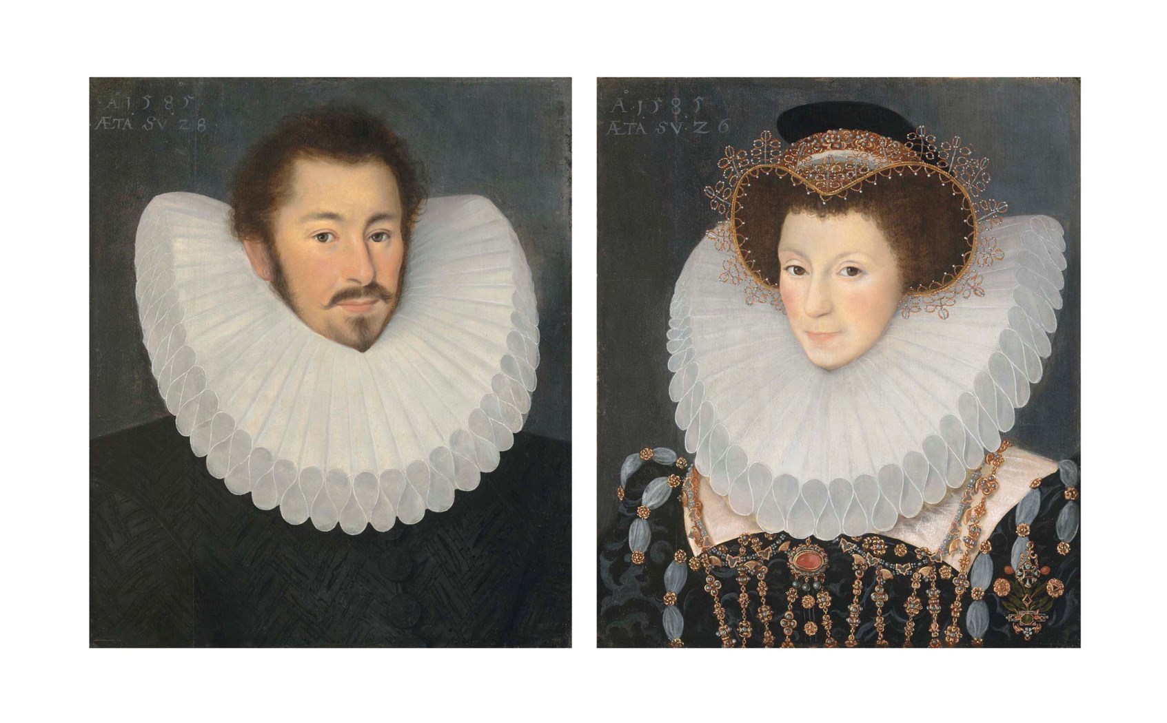 Attributed to John Bettes II (d. 1616 London), Portrait of a gentleman ...