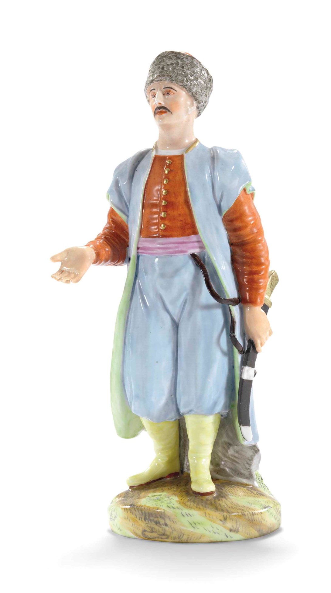A PORCELAIN FIGURE OF A COSSACK FROM THE ‘PEOPLES OF RUSSIA’ SERIES ...