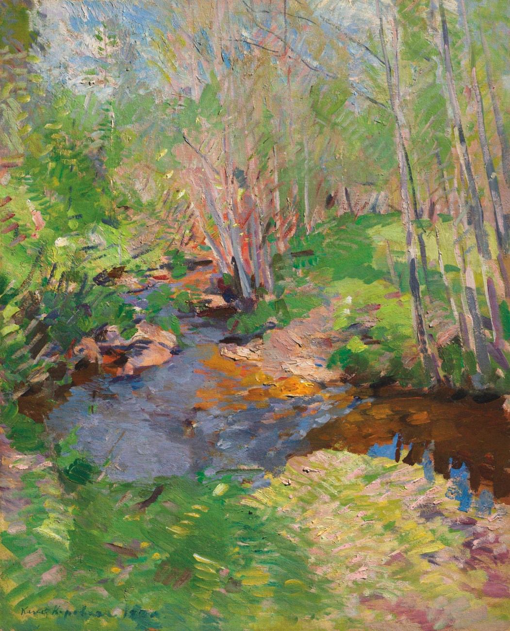 Konstantin Korovin (1861-1939), Woodland brook | Christie's