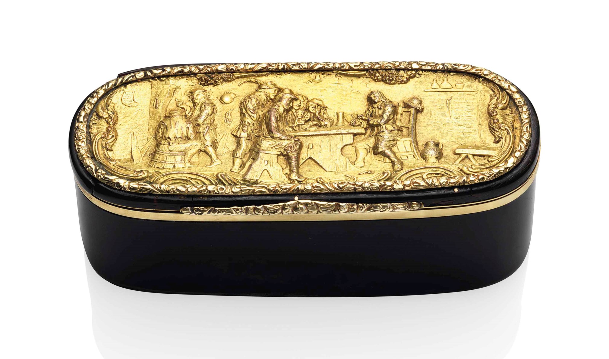 A REGENCY GOLD-MOUNTED TORTOISESHELL SNUFF-BOX, LONDON, CIRCA 1830 ...