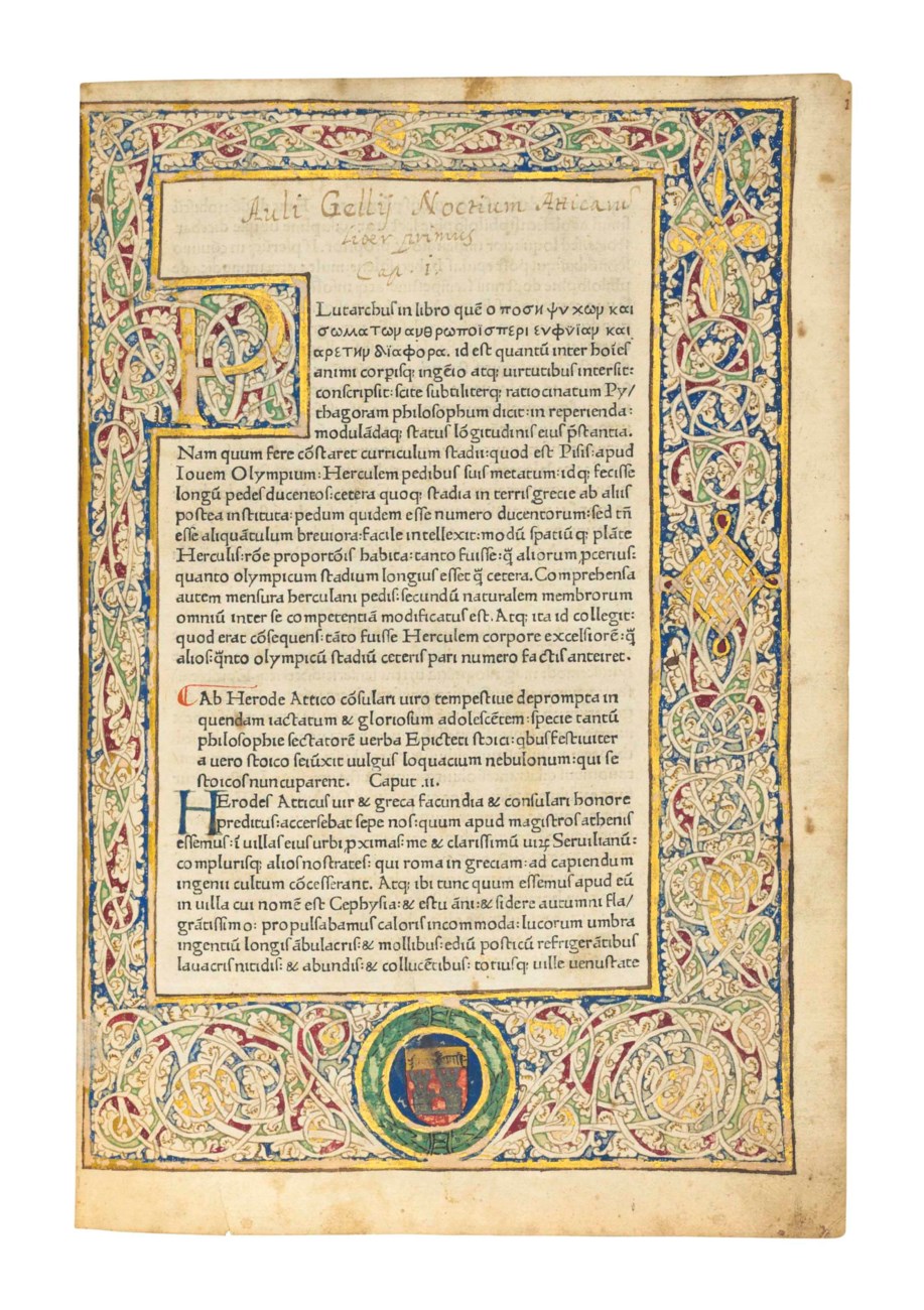 GELLIUS, Aulus (c.123-c.165). Noctes Atticae. Edited by Joannes Andreae ...