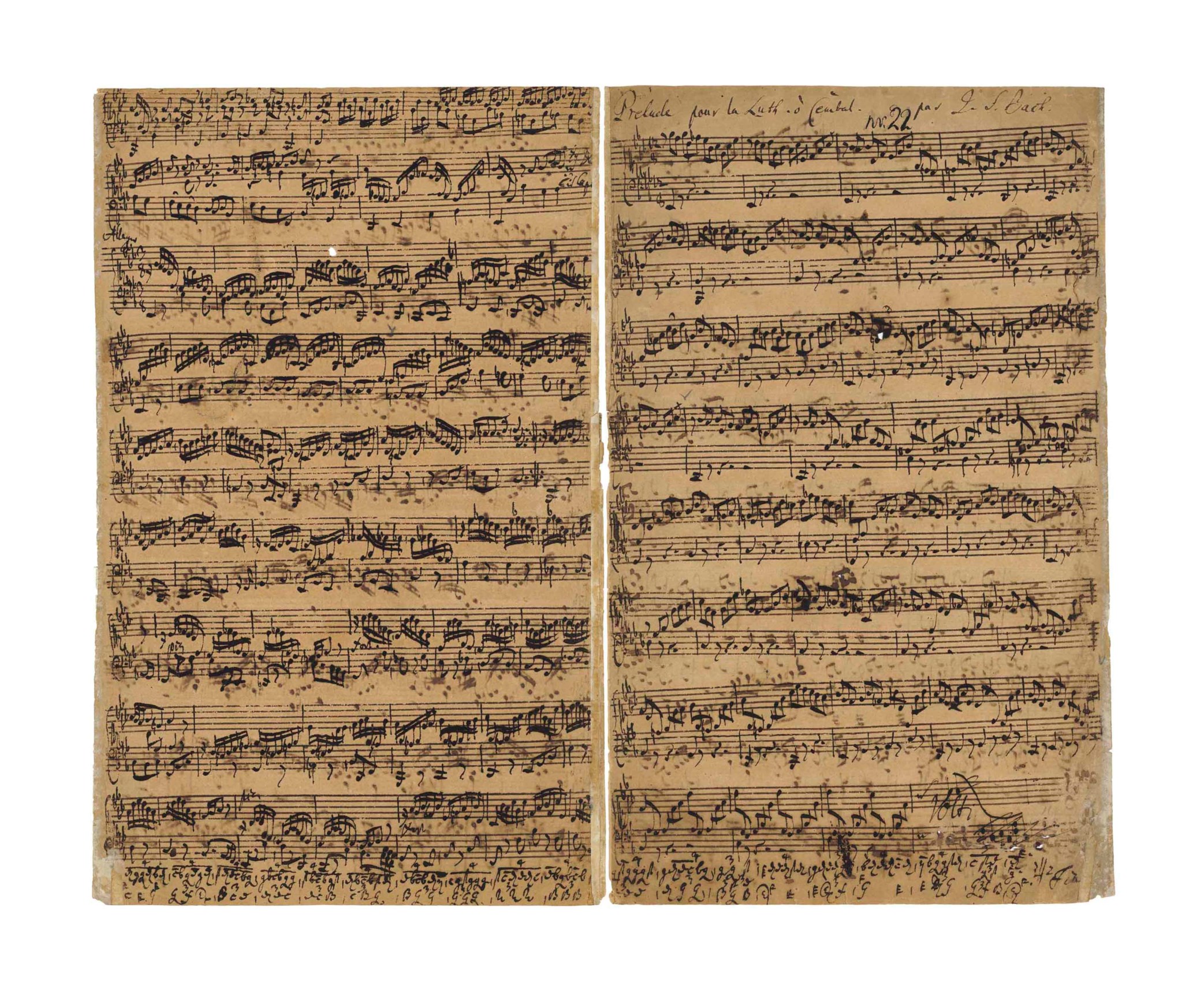 BACH, Johann Sebastian (1685-1750). | Christie's