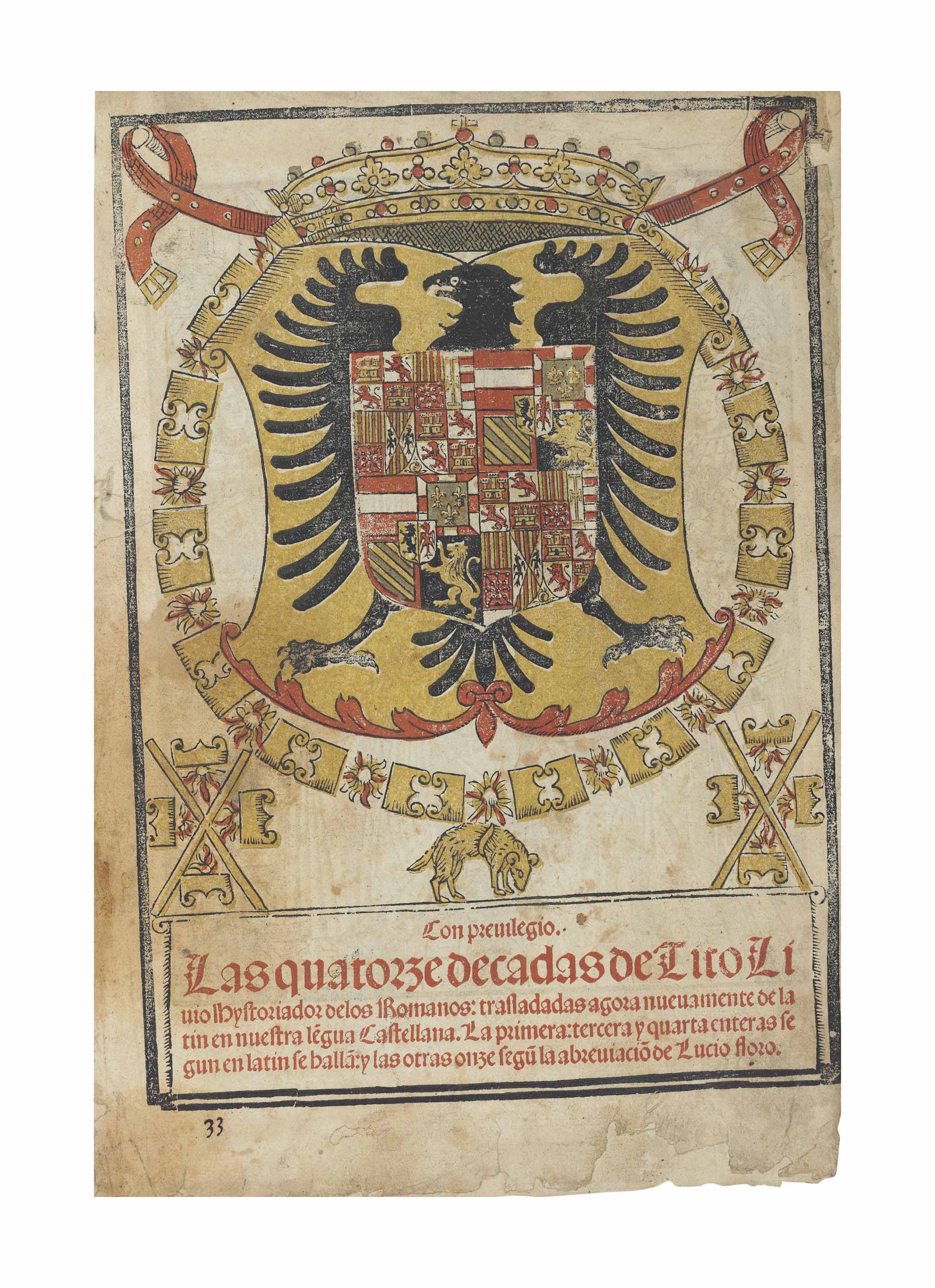 LIVIUS, Titus (50 BC-AD 17) Las quatorze decadas de Tito Liv ...