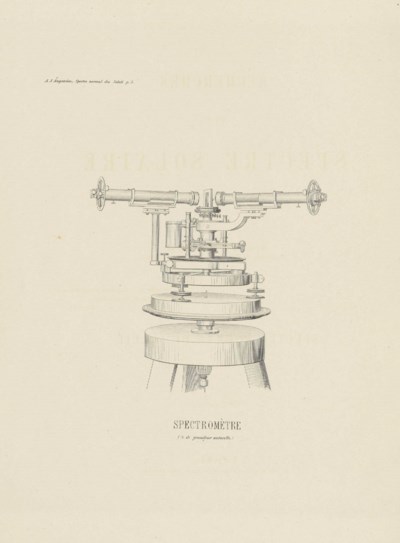 ÅNGSTRÖM, Anders Jonas (1814-1874). Recherches sur le spectre solaire [Atlas contenant les ...