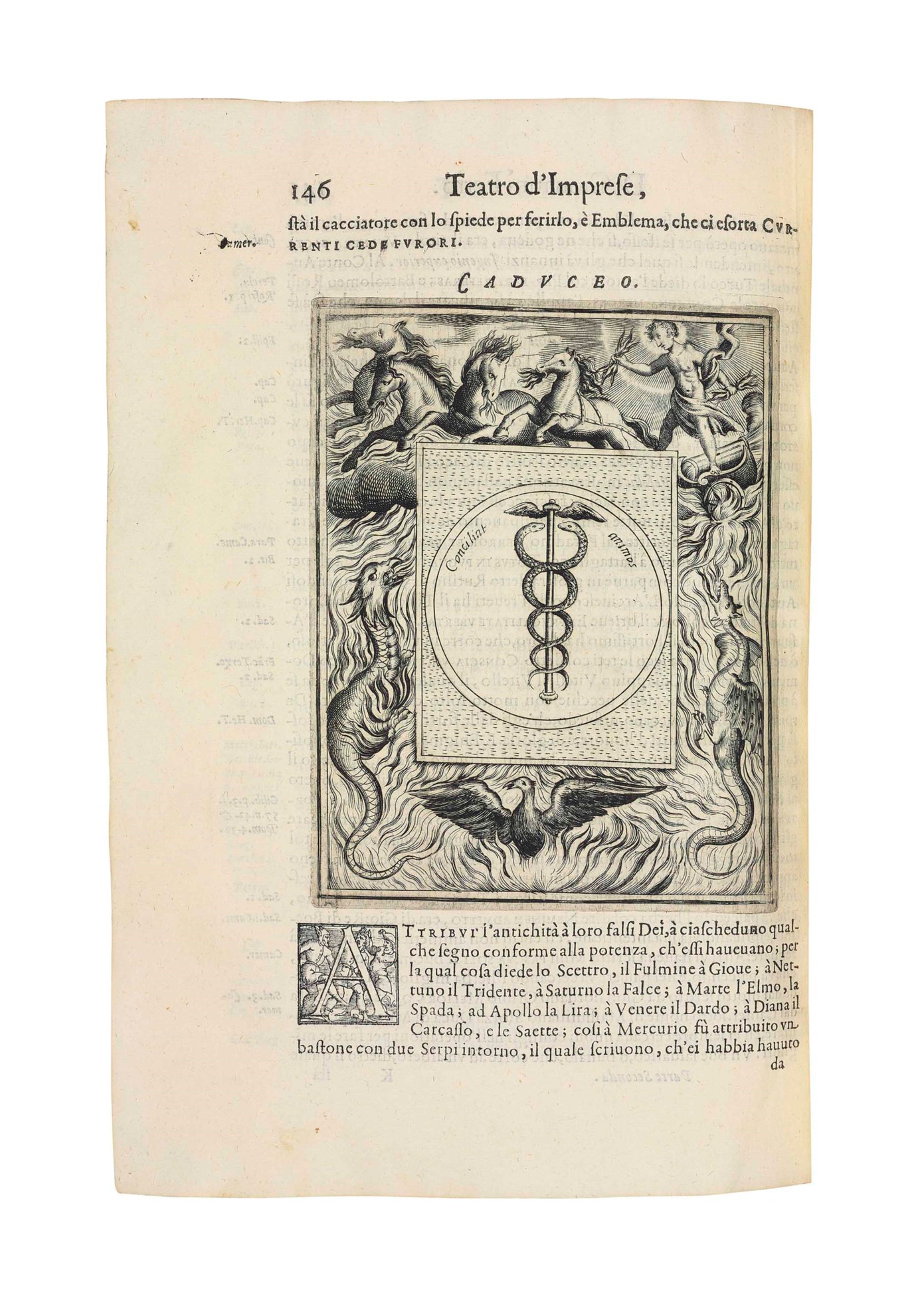 FERRO, Giovanni (1582-1630). Teatro d'imprese. Parte prima [-seconda ...